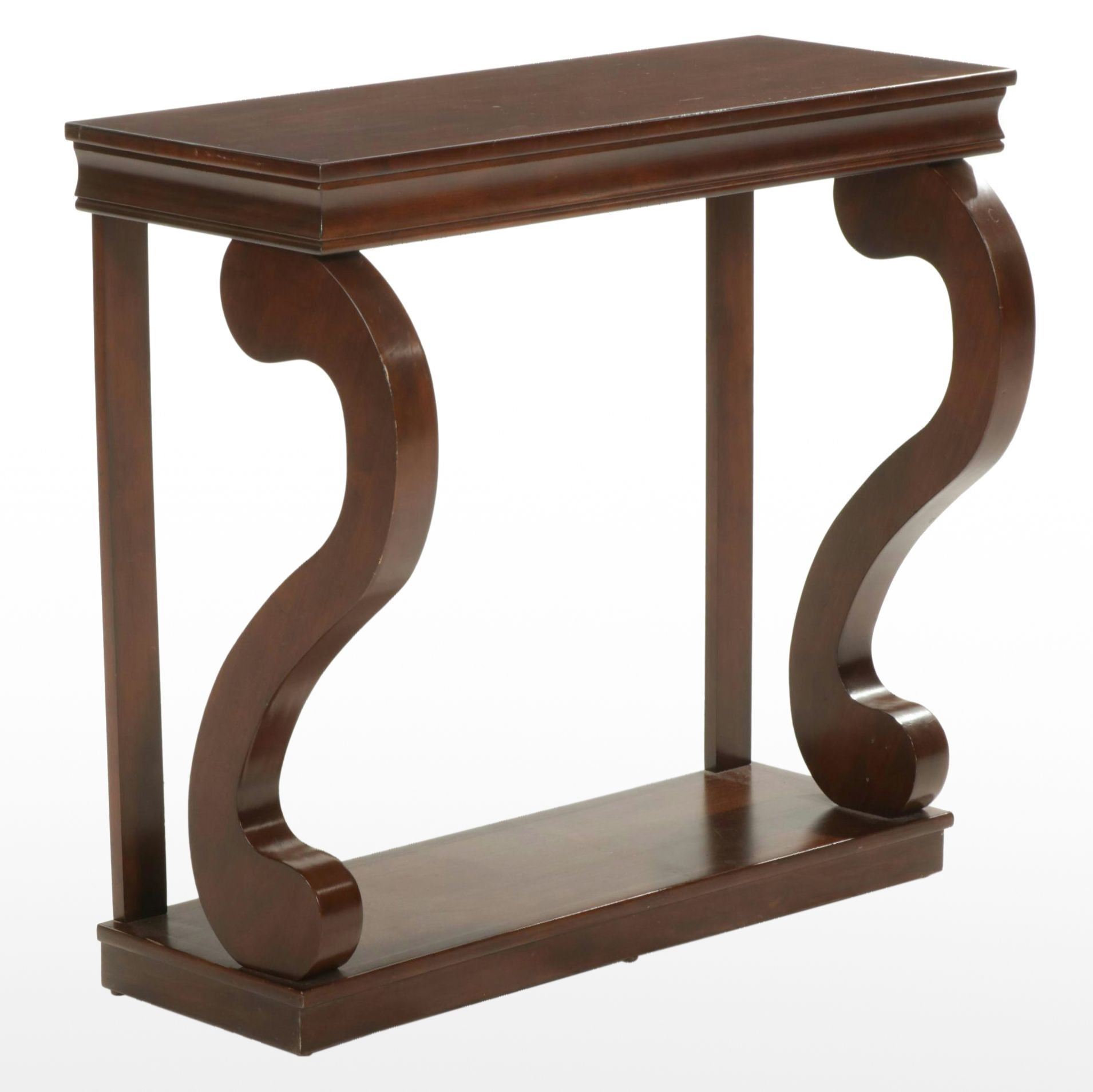 Ballard Designs Empire Style Mahogany Finished Hall Table | Everything ...