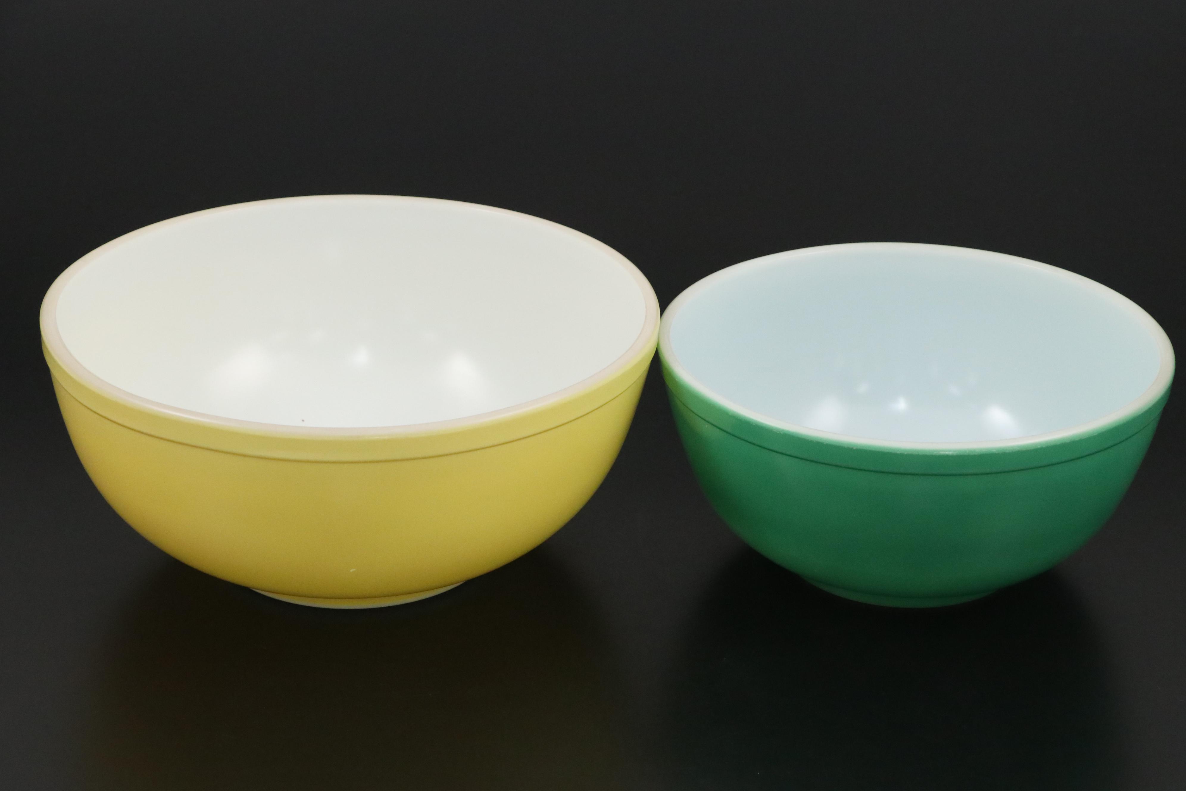 Pyrex Colored Glass Mixing Bowls, Vintage | Everything But The House
