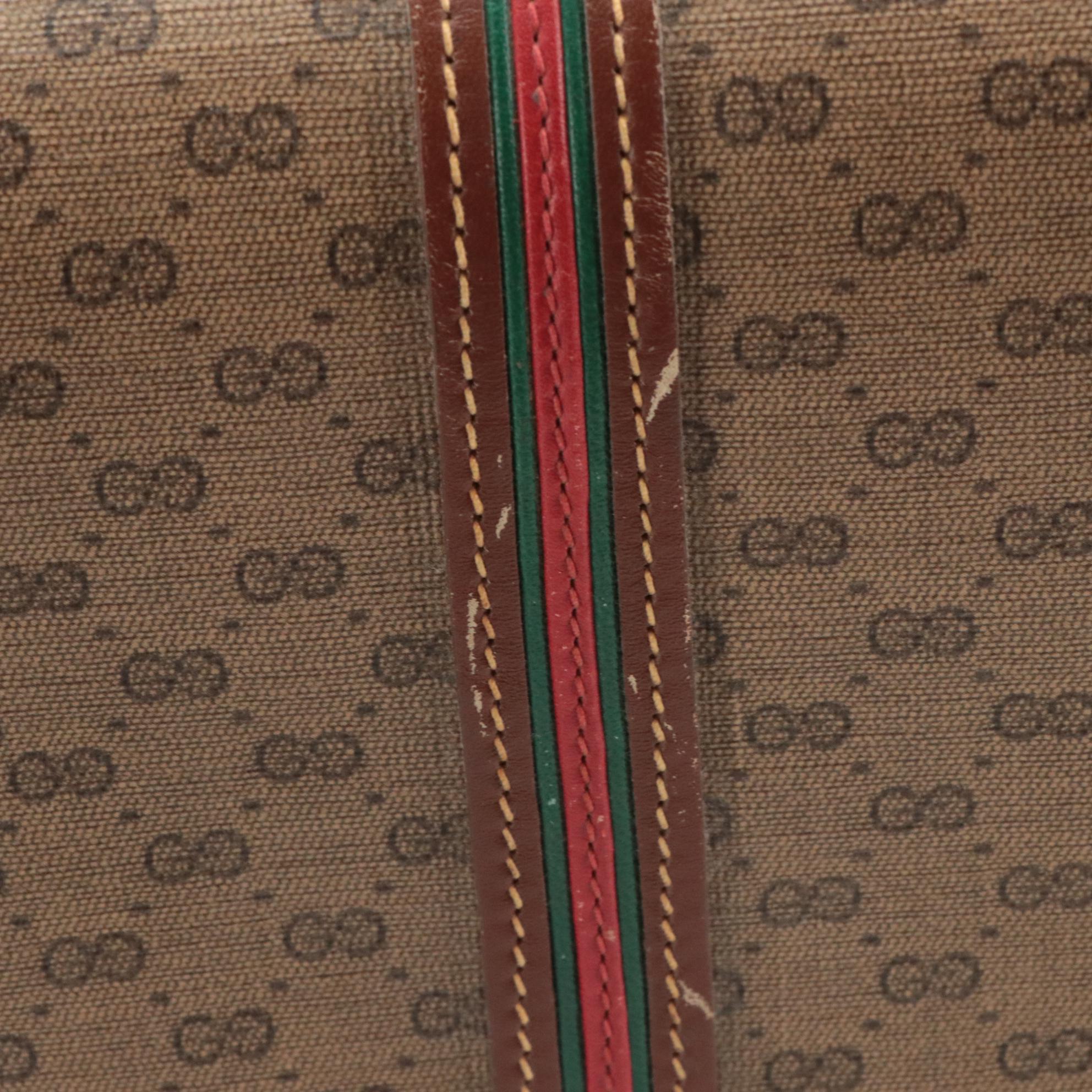 Gucci Front Flap Crossbody Bag in Micro GG Supreme Canvas and Leather ...