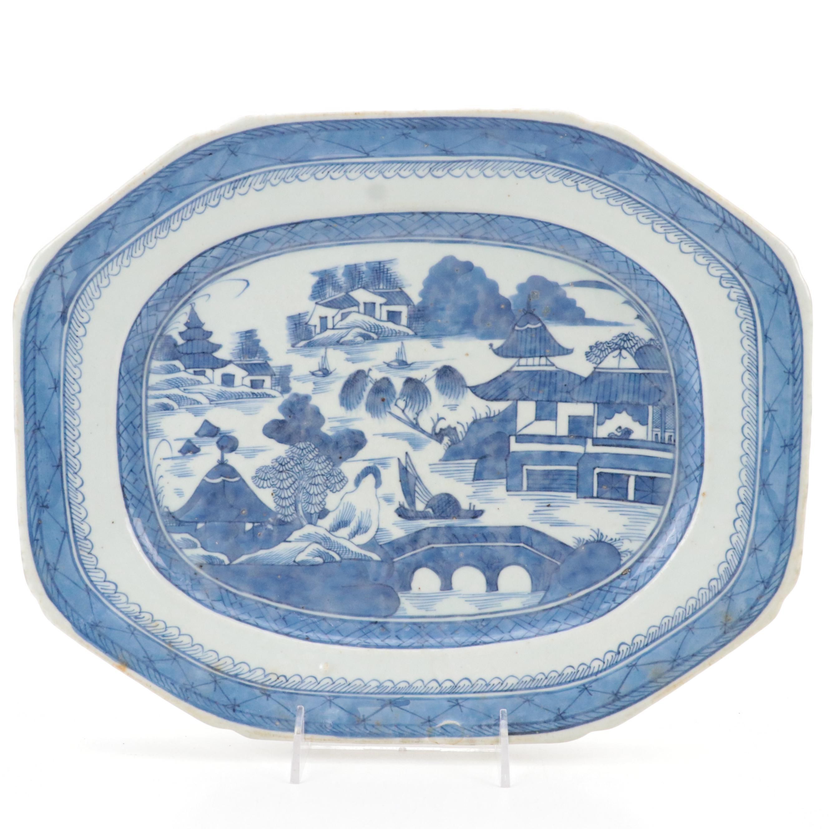 Chinese Porcelain Canton Platter, 18th–19th Century | Everything But ...