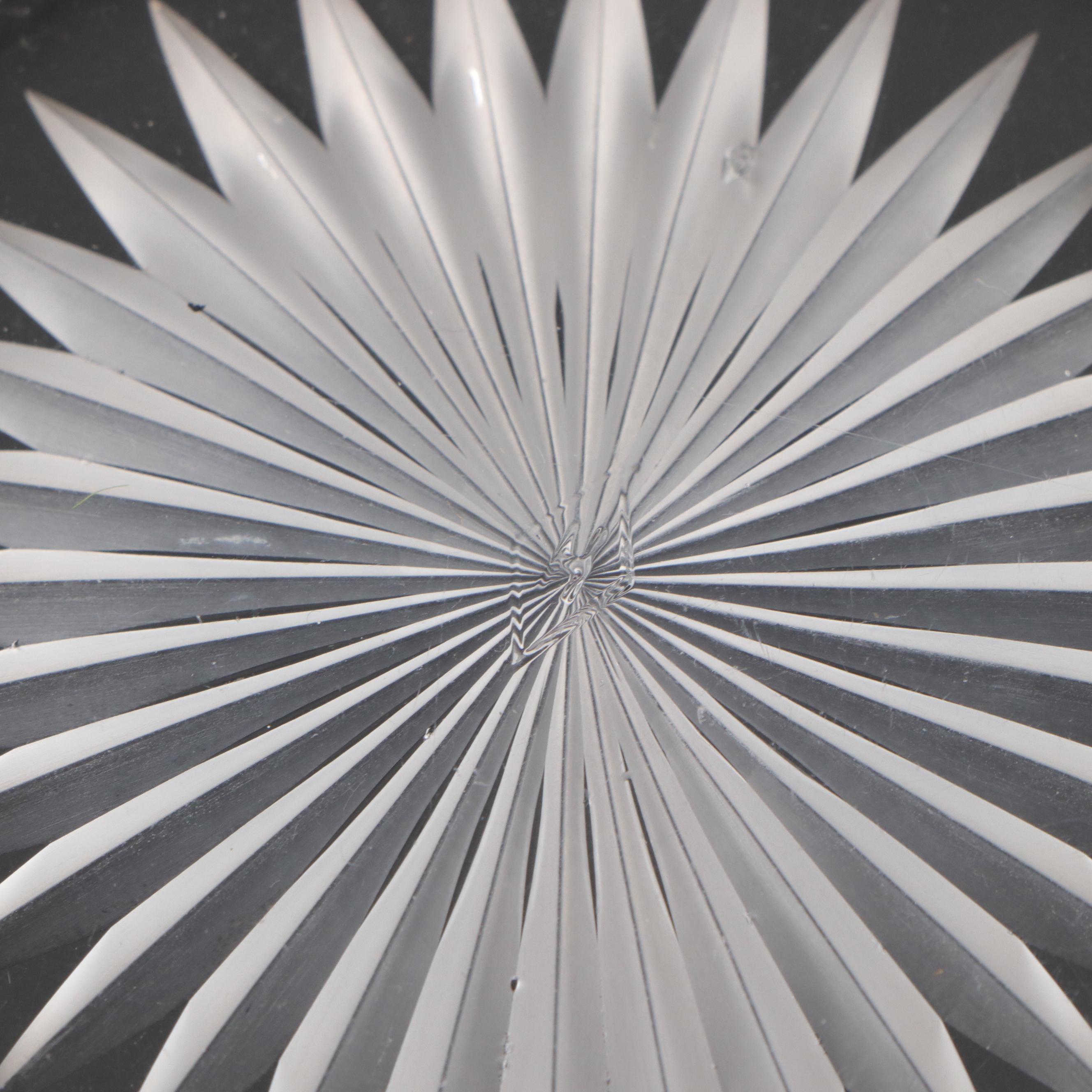 Heisey and Other Gilt Glass Table Accessories with Hand-Painted ...