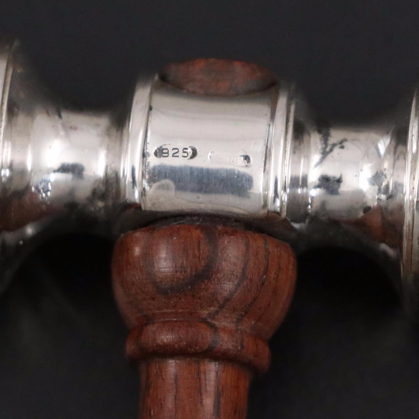 Joseph Belfiore for Tiffany & Co. Sterling Silver and Wood Gavel ...