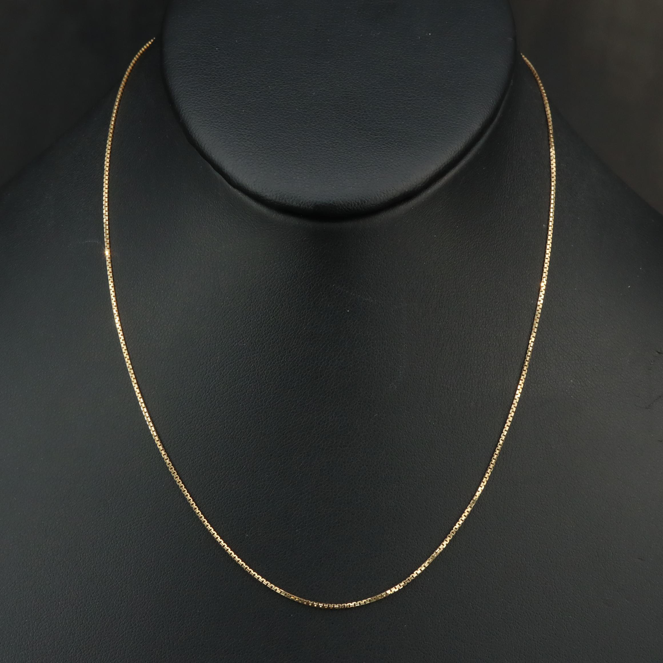 18K Box Chain Necklace | Everything But The House