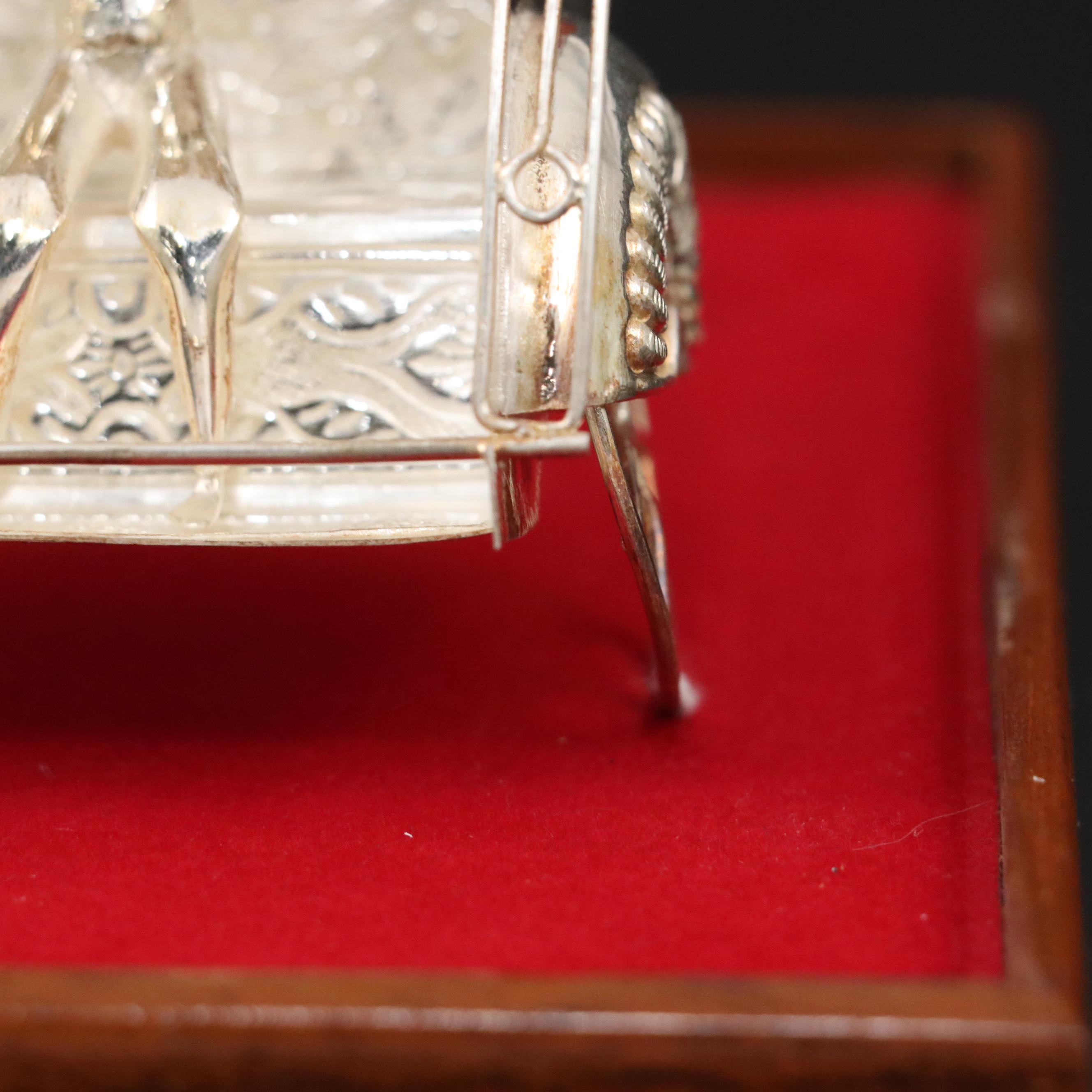 Miniature Sterling Silver Rickshaw with Republic of Indonesia ...