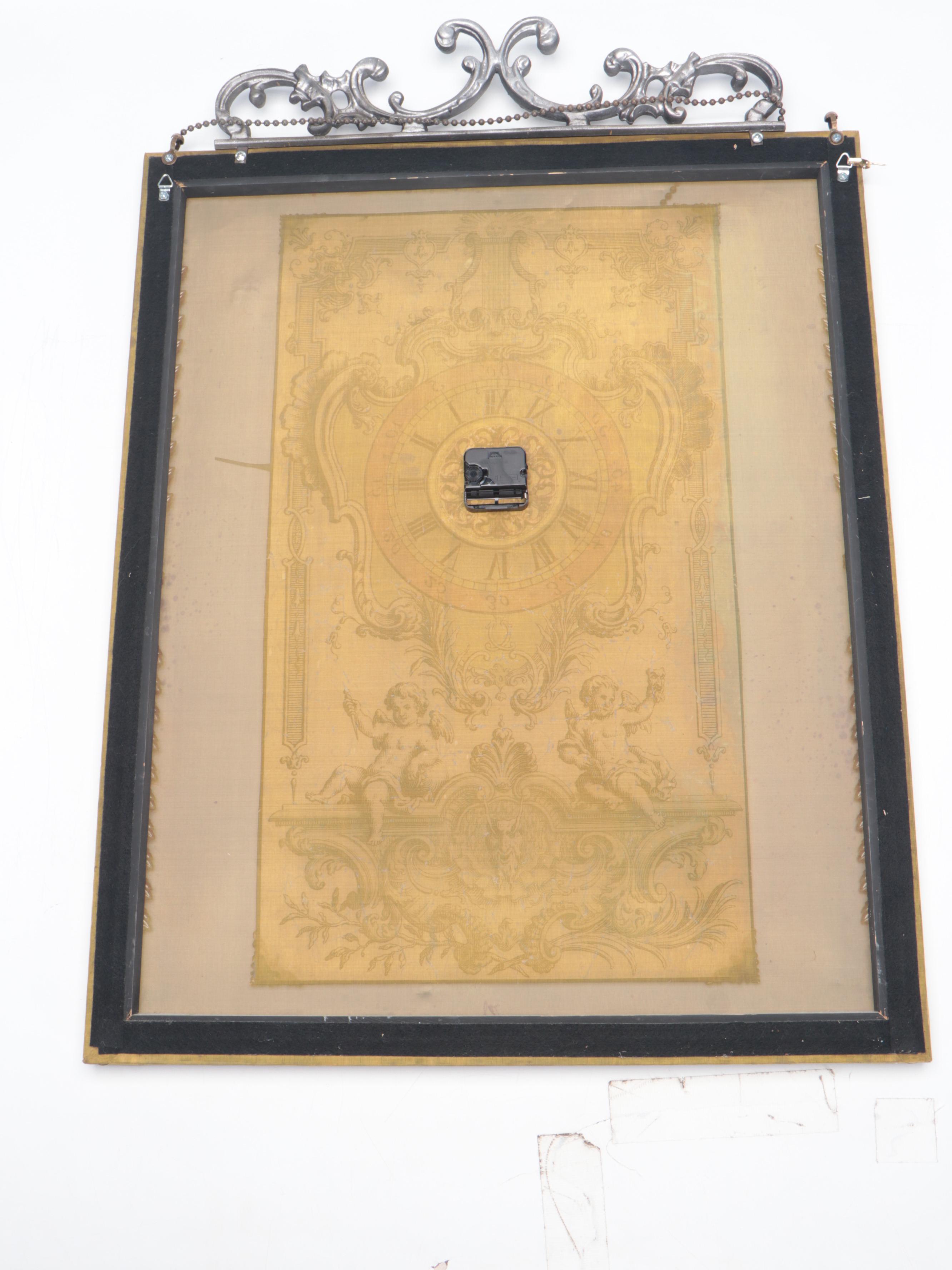 Baroque Style Plaque Wall Clock | Everything But The House