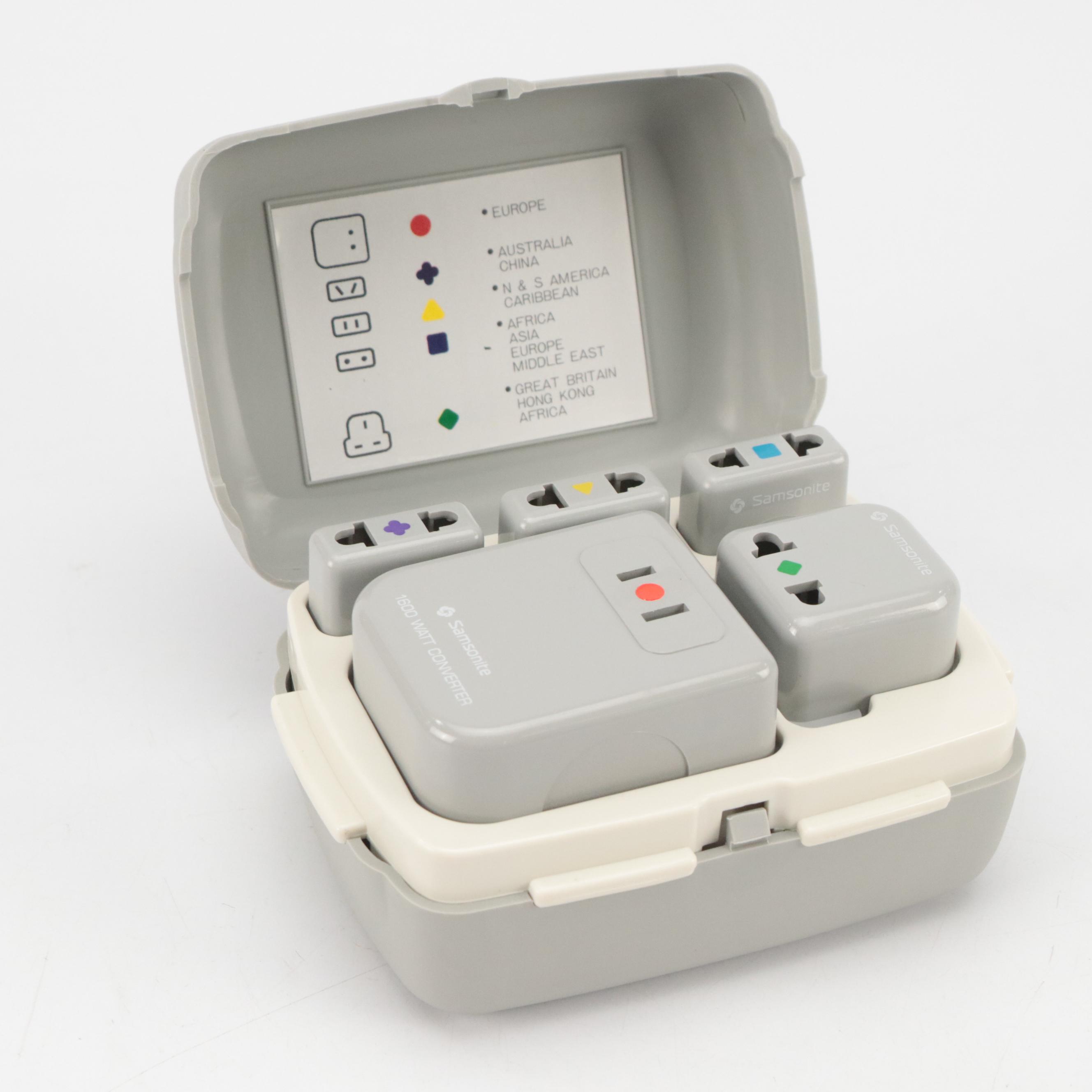 Samsonite Worldwide Converter and Adaptor Kit, 1990 | Everything But ...