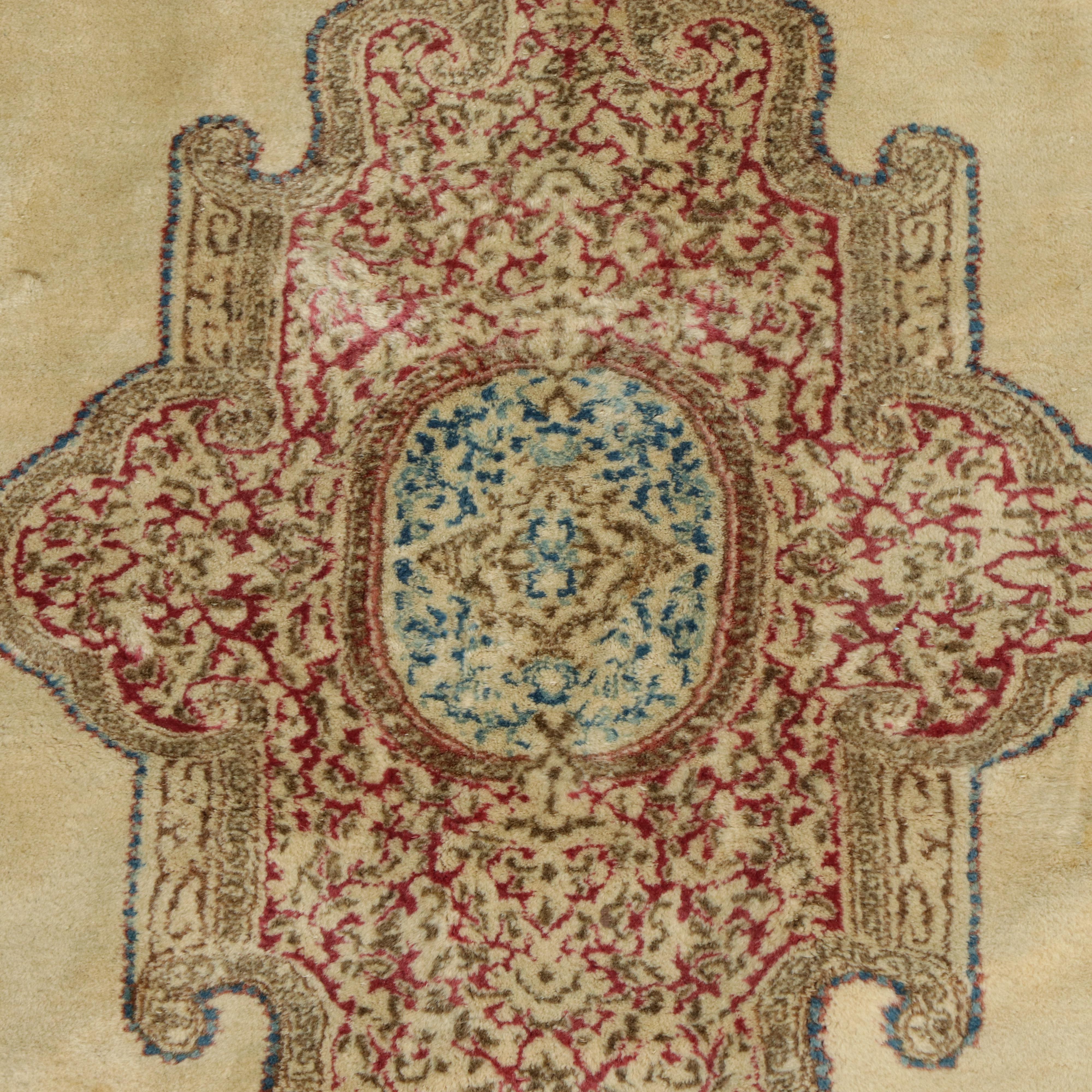 9'8 x 14'3 Hand-Knotted Persian Kerman Room-Sized Rug, Antique ...