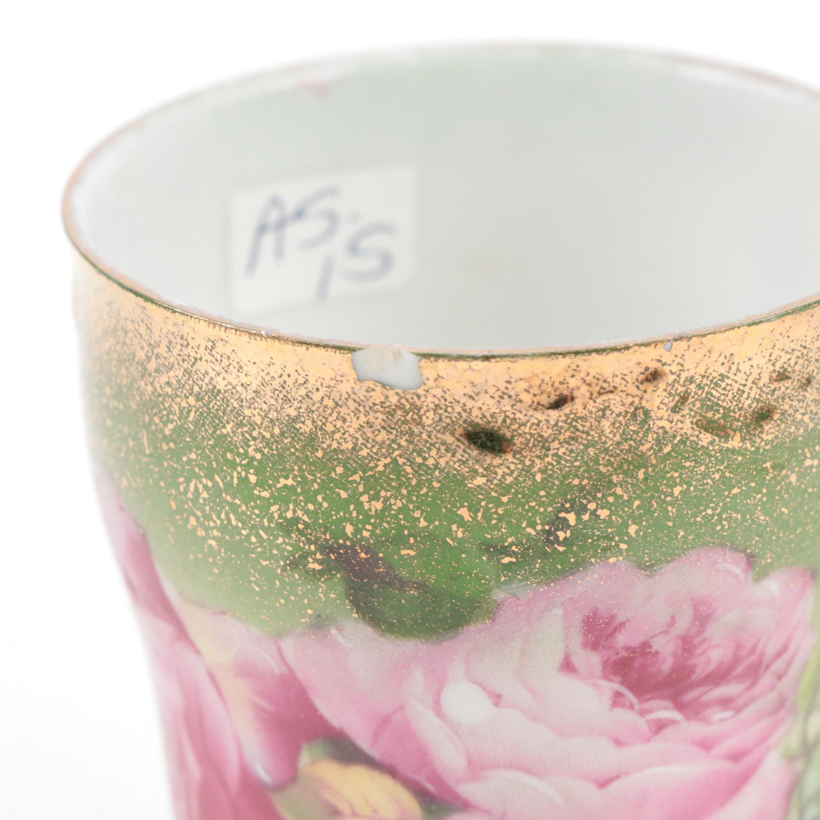 German Wheelock & Co. "California Rose" Porcelain Chocolate Service ...