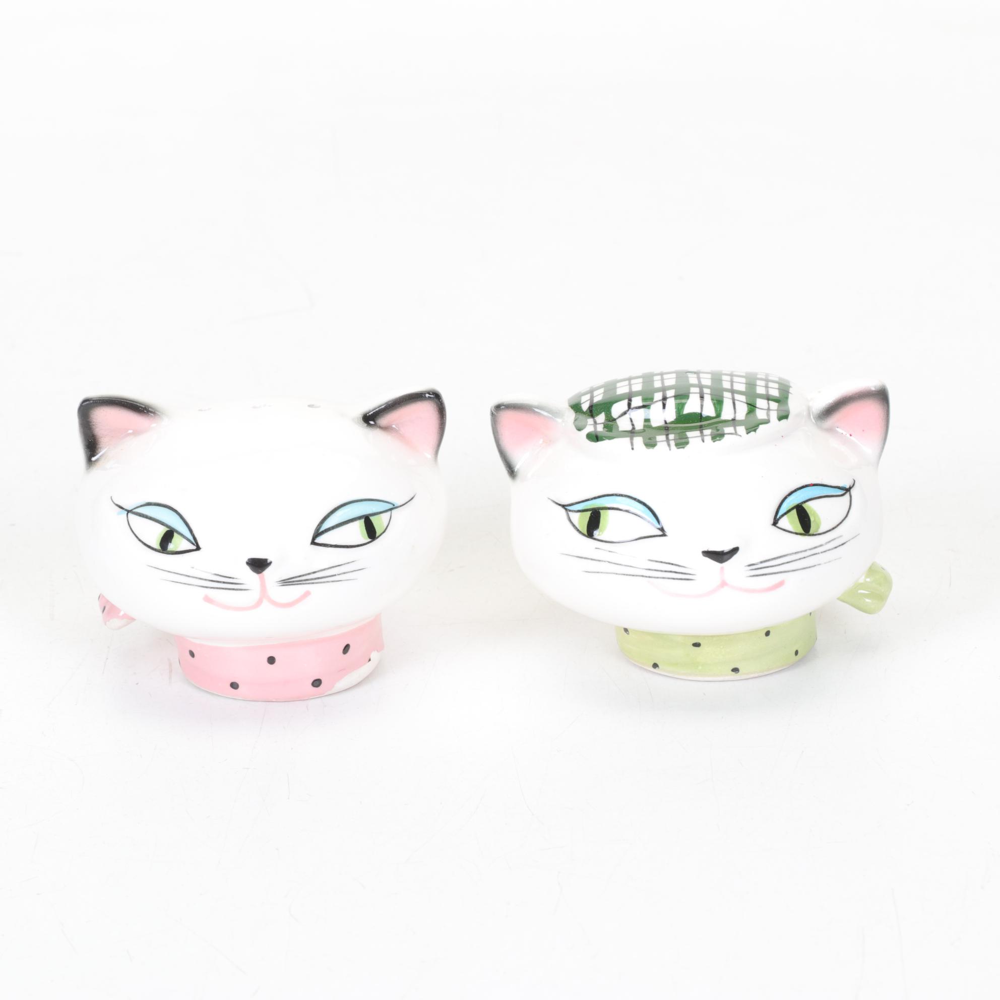 Holt Howard Ceramic Cats and Plastic Washer and Dryer Salt and Pepper ...