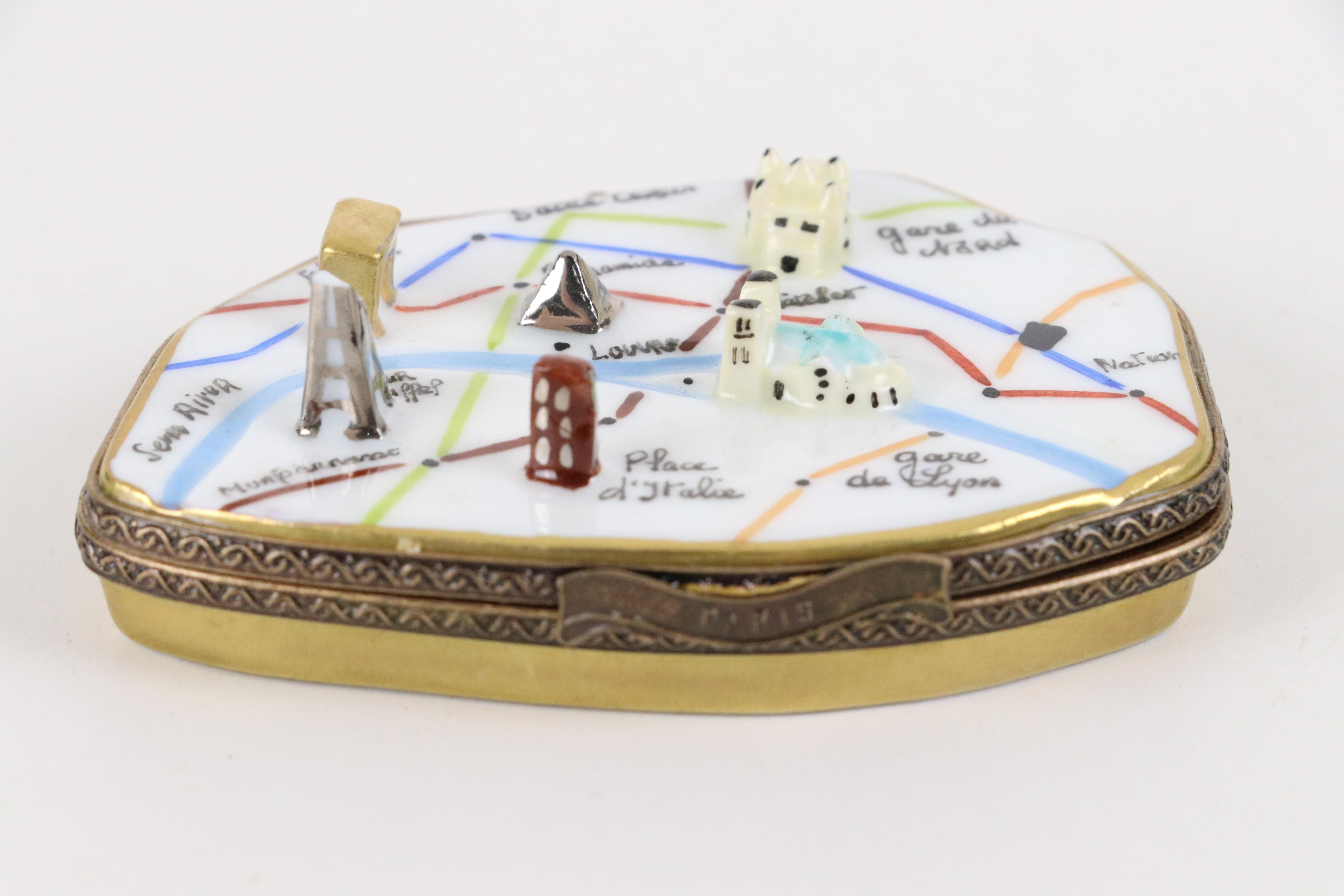 Porcelain Two-Tiered Hinged Box with Other Porcelain Hinged Box and ...