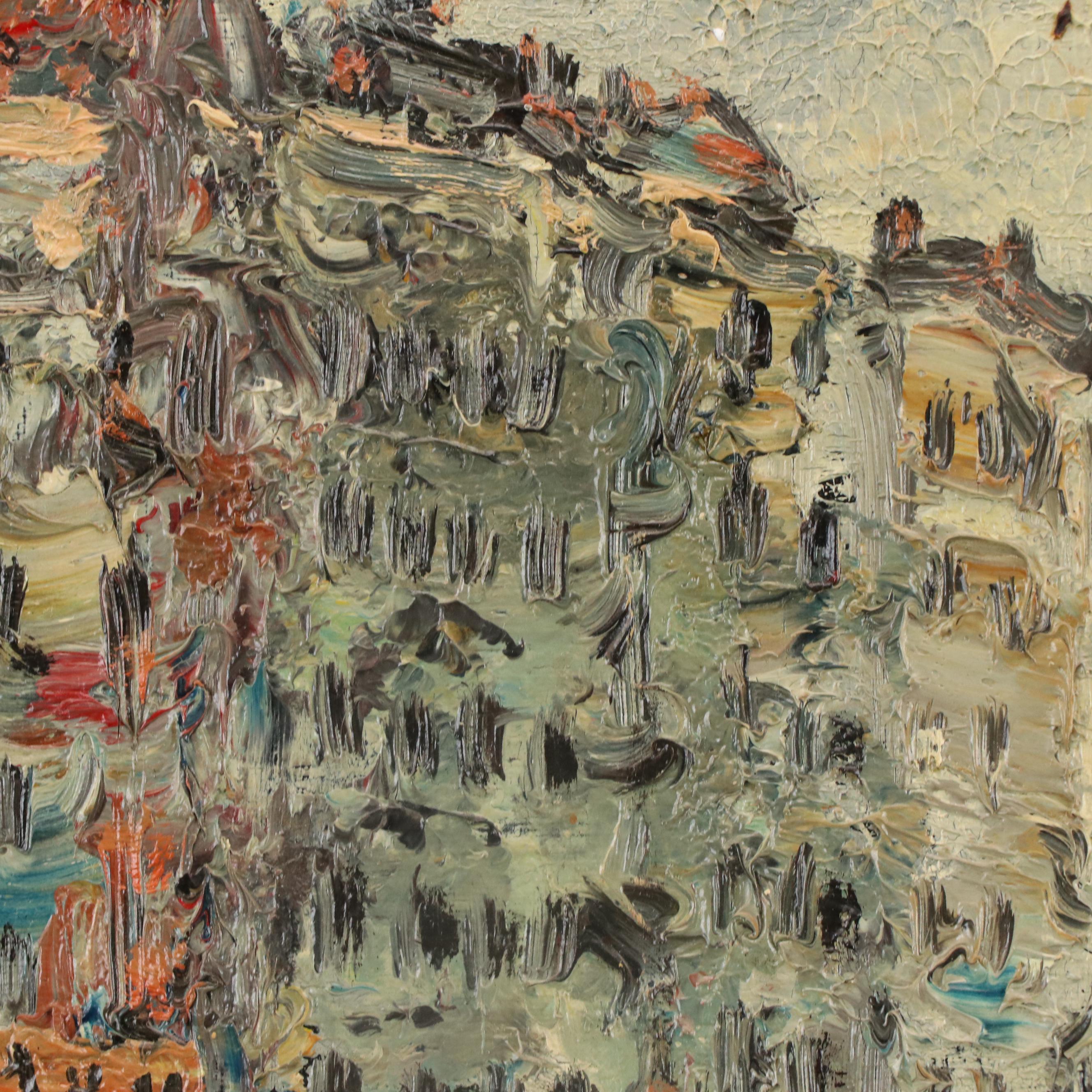 Jean Remy French Street Scene Oil Painting | Everything But The House