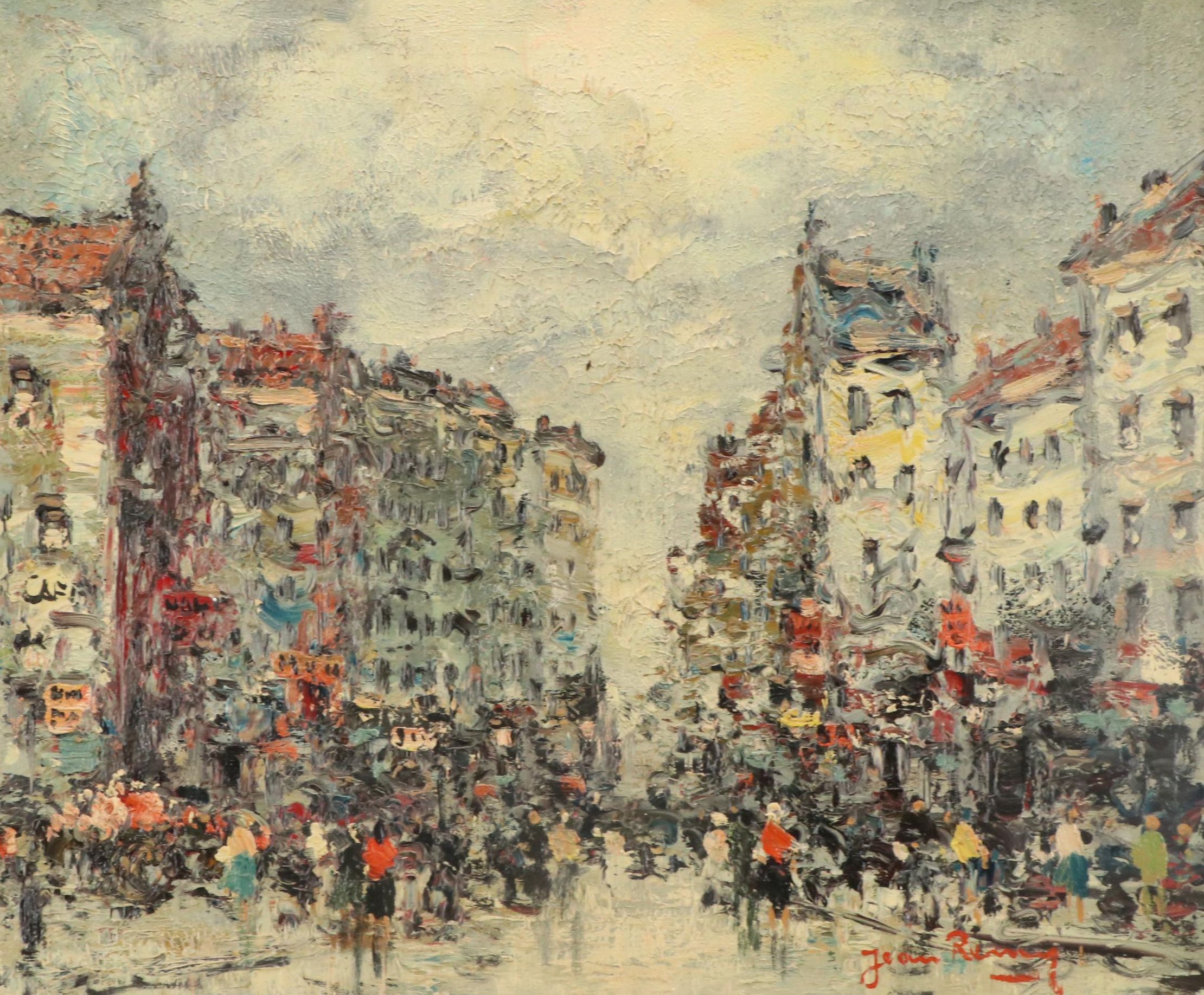 Jean Remy French Street Scene Oil Painting | Everything But The House