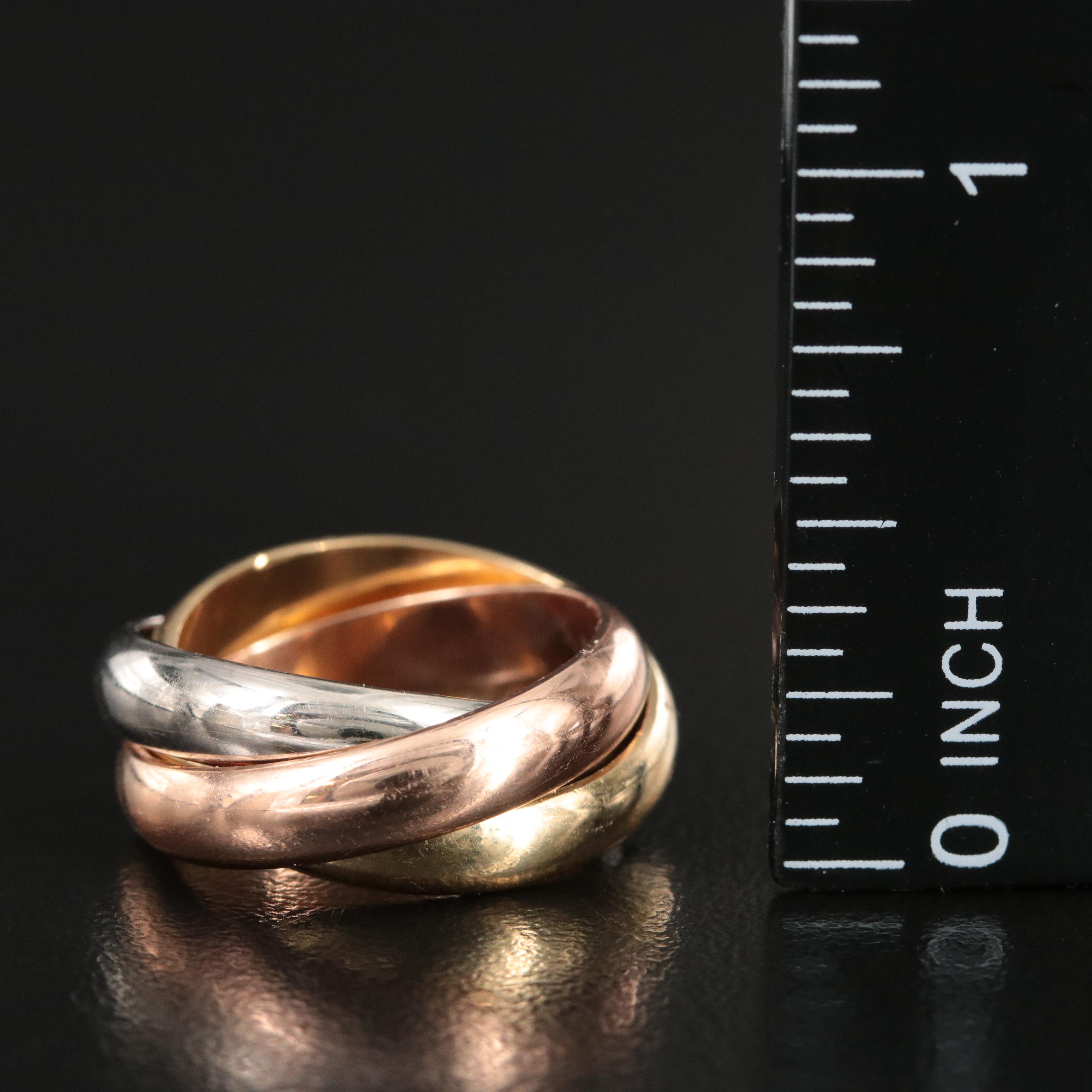 Cartier Trinity 18K Tri-Color Ring | Everything But The House
