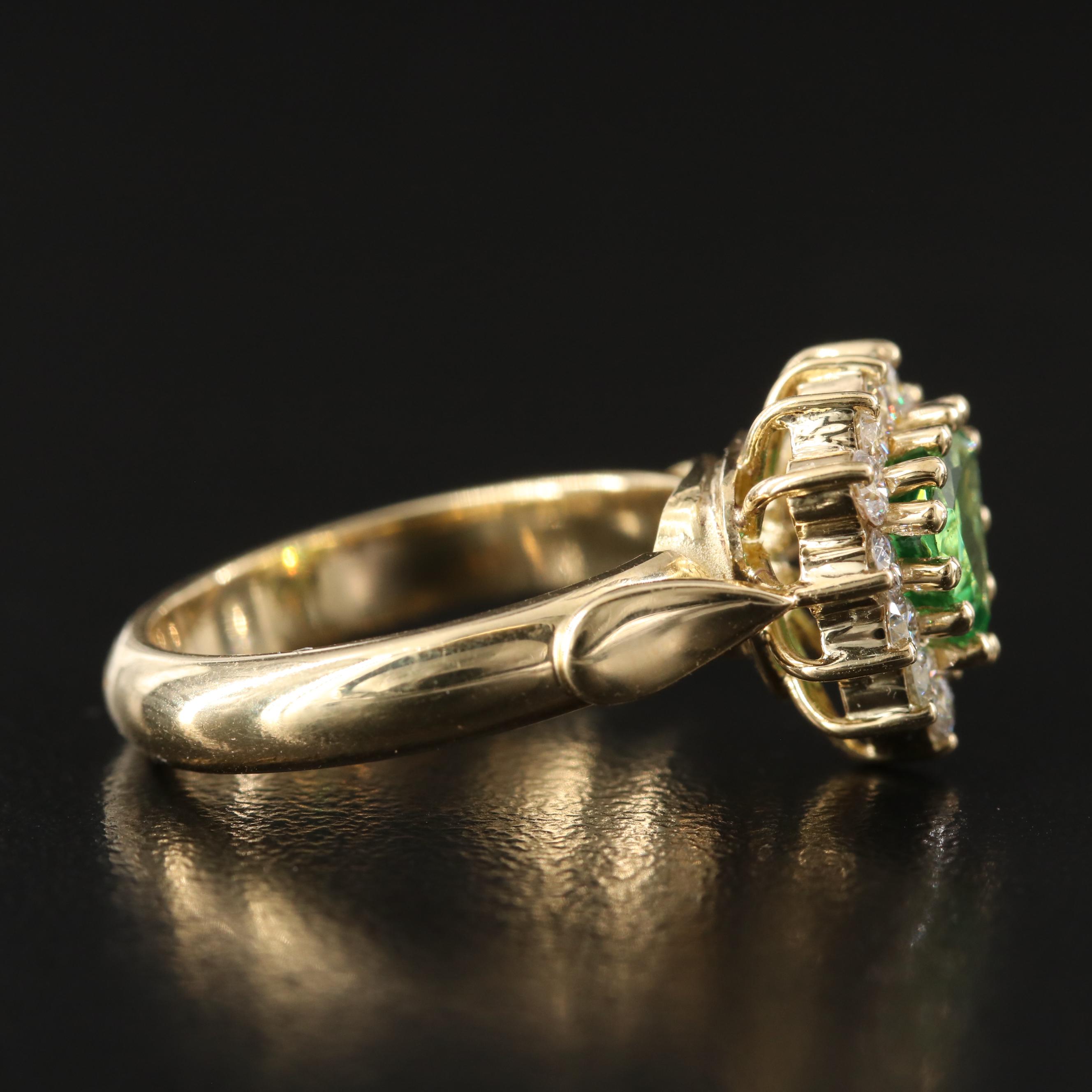 18K Tsavorite and Diamond Ring | Everything But The House