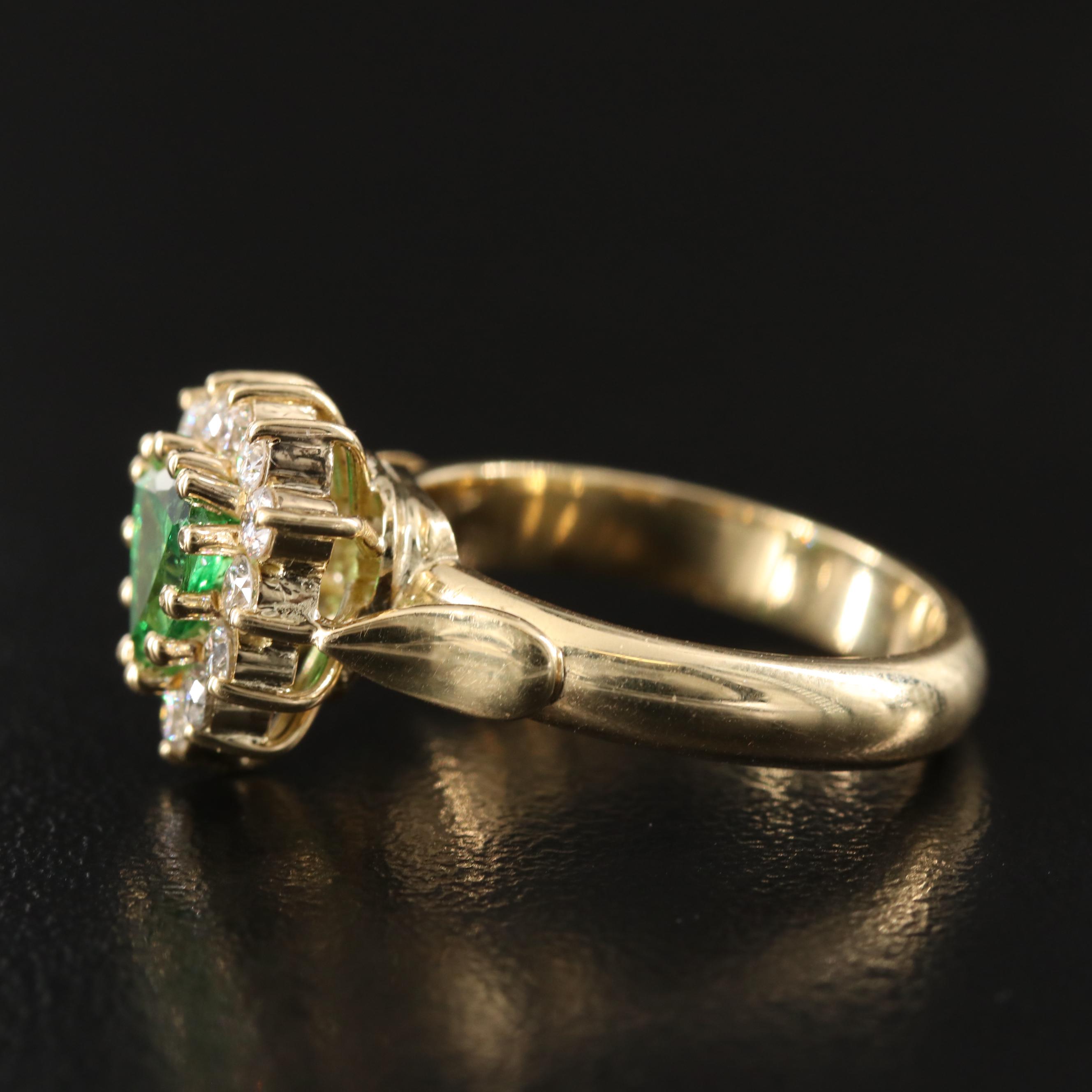 18K Tsavorite and Diamond Ring | Everything But The House