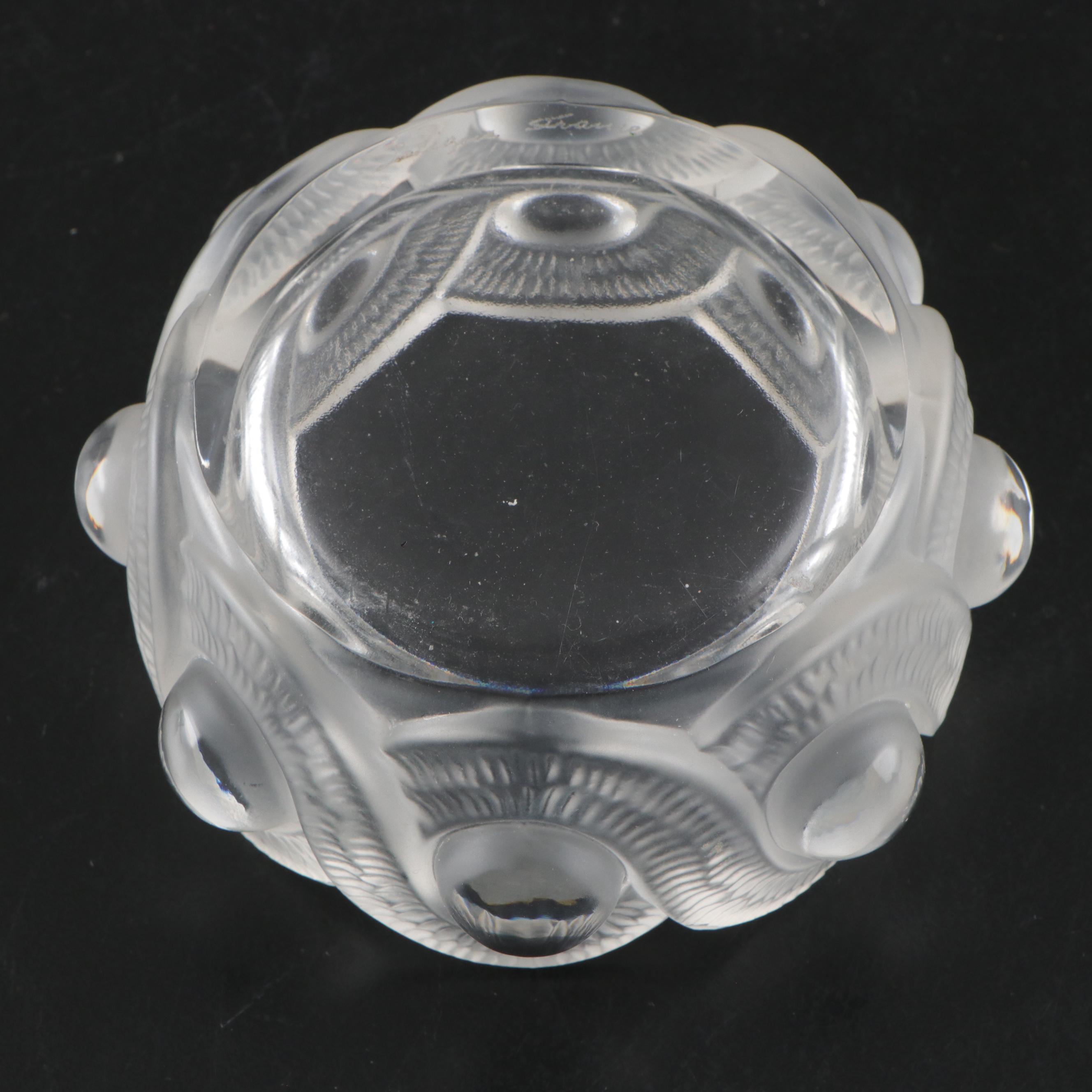 Lalique "Gao" Crystal Ashtray and Orrefors Bowl | Everything But The House