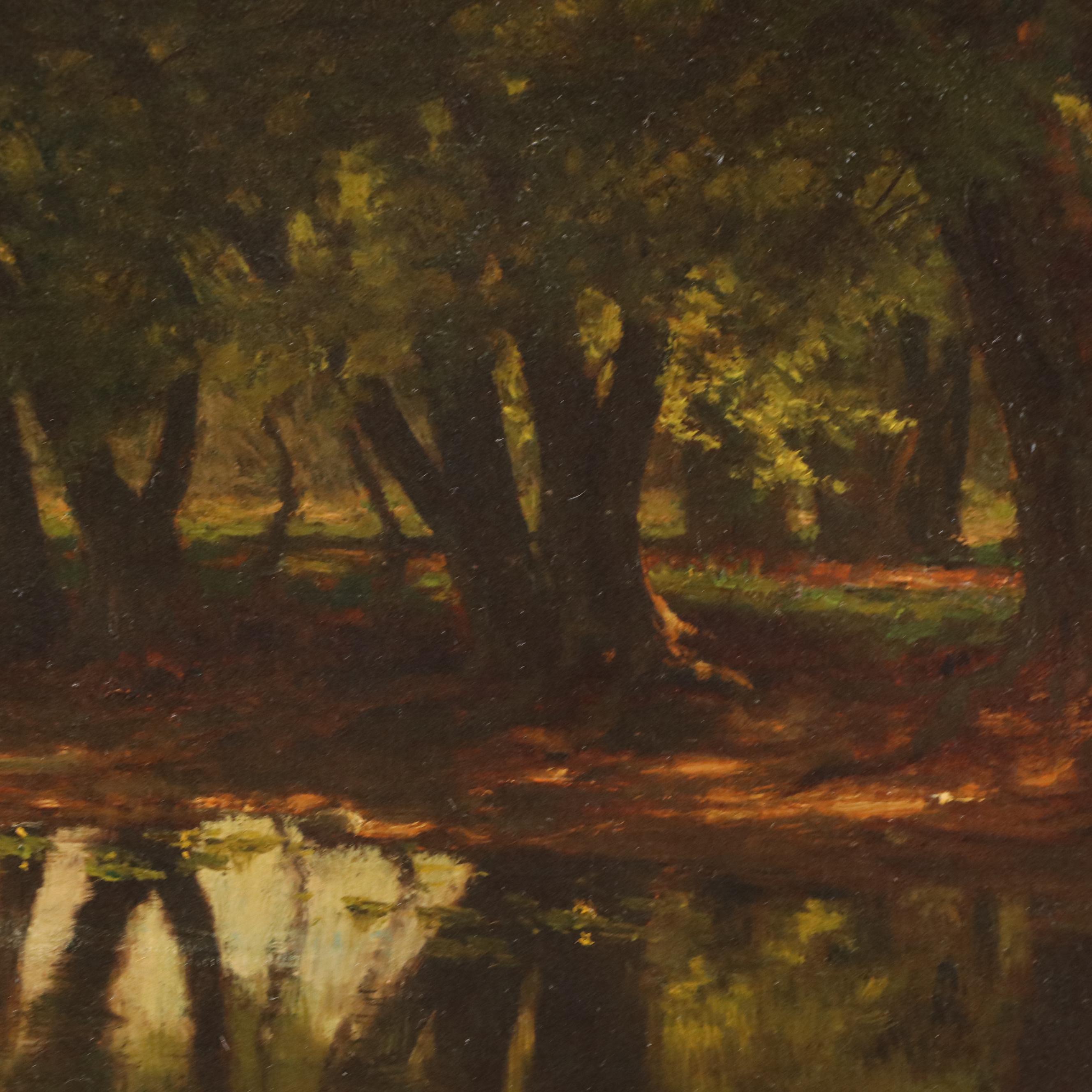 George Inness Oil Painting "Sunlight and Shadow (Midsummer)," 1860 ...