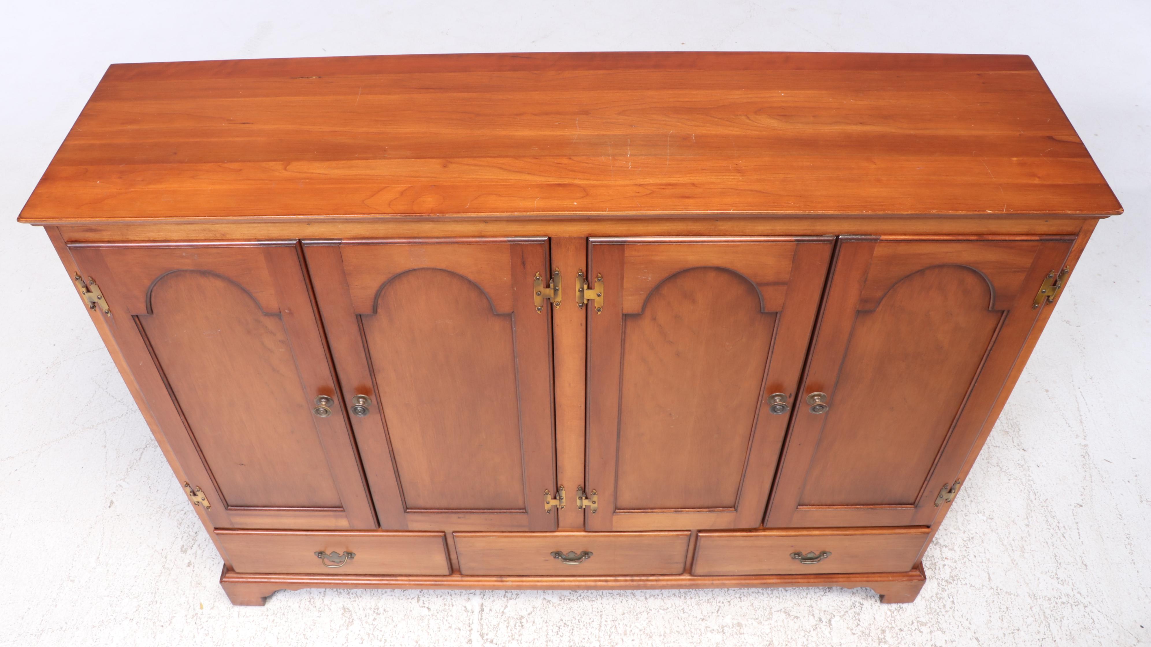 American Colonial Style Cherry Sideboard, Late 20th Century | EBTH