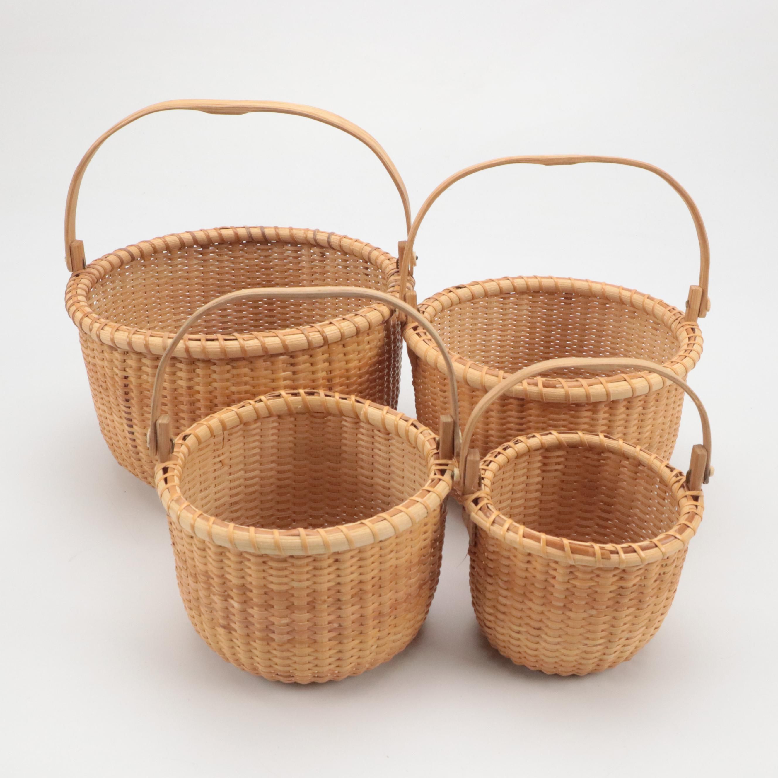 Hahn Woven Wicker Nesting Baskets, 1990s | Everything But The House