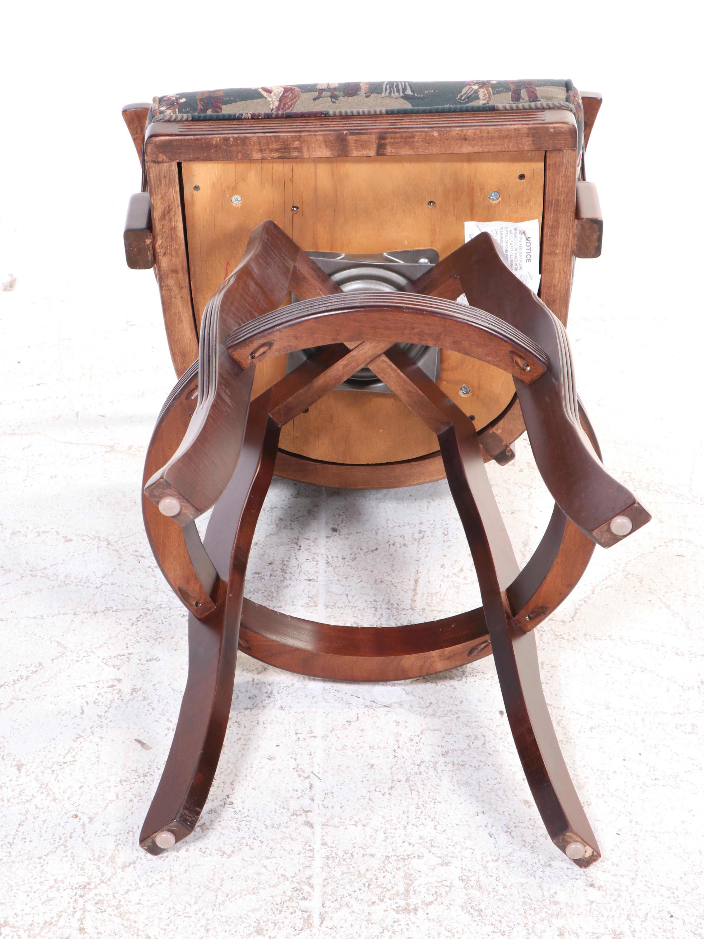 Upholstered Golf-Themed Swivel Stools | Everything But The House