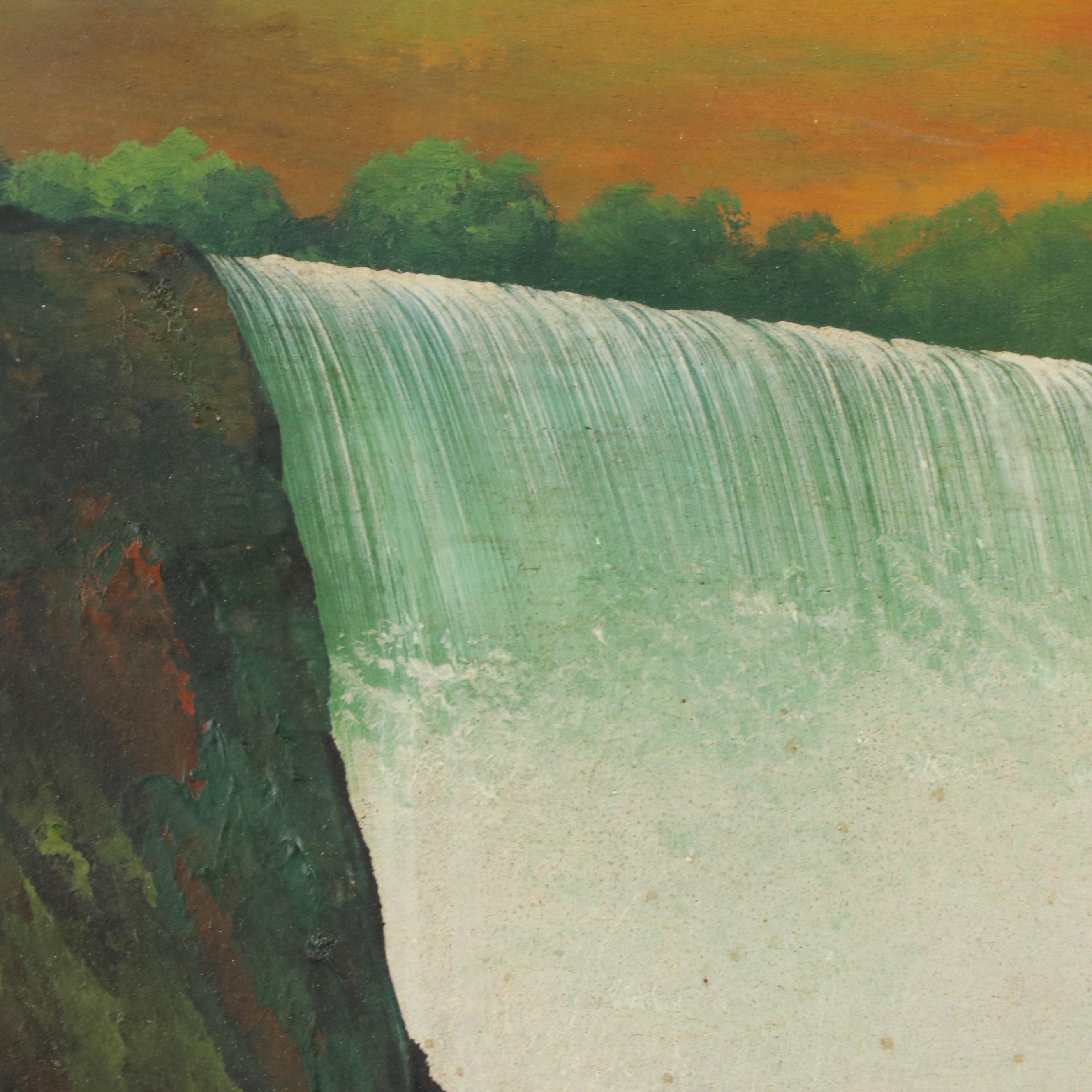 K. Hasselbar Landscape Oil Painting of Niagara Falls | EBTH