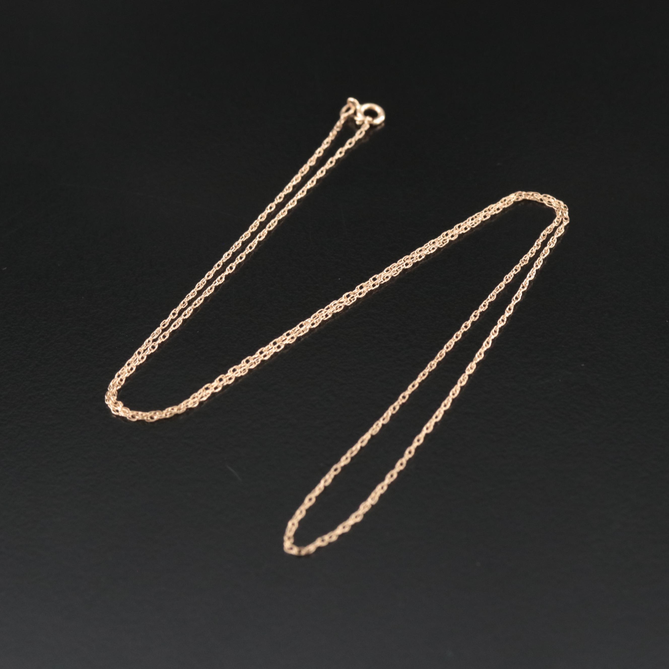 14K French Rope Chain Necklace | Everything But The House