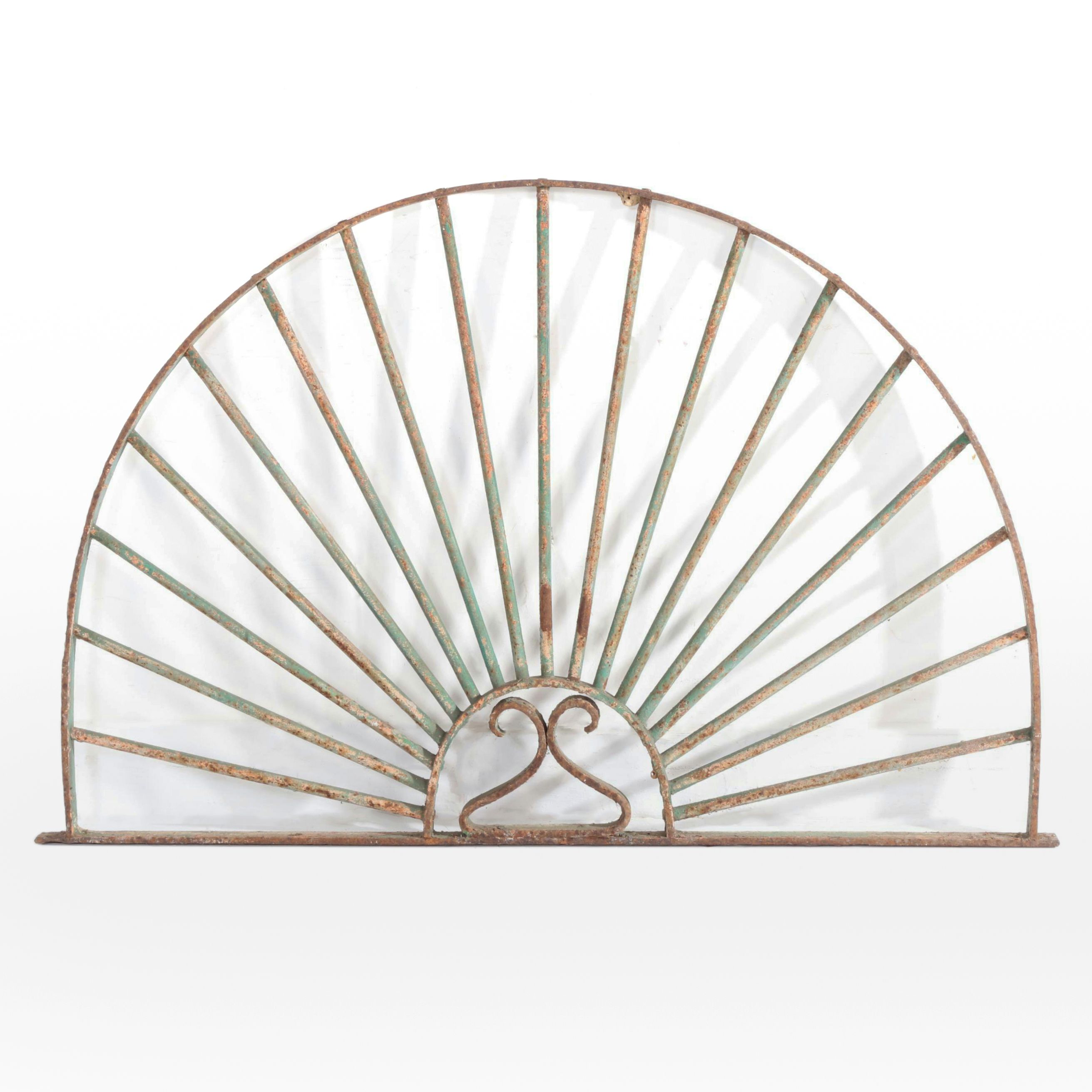 Early Art Deco Hand-Forged Wrought Iron Window Screen | Everything But ...
