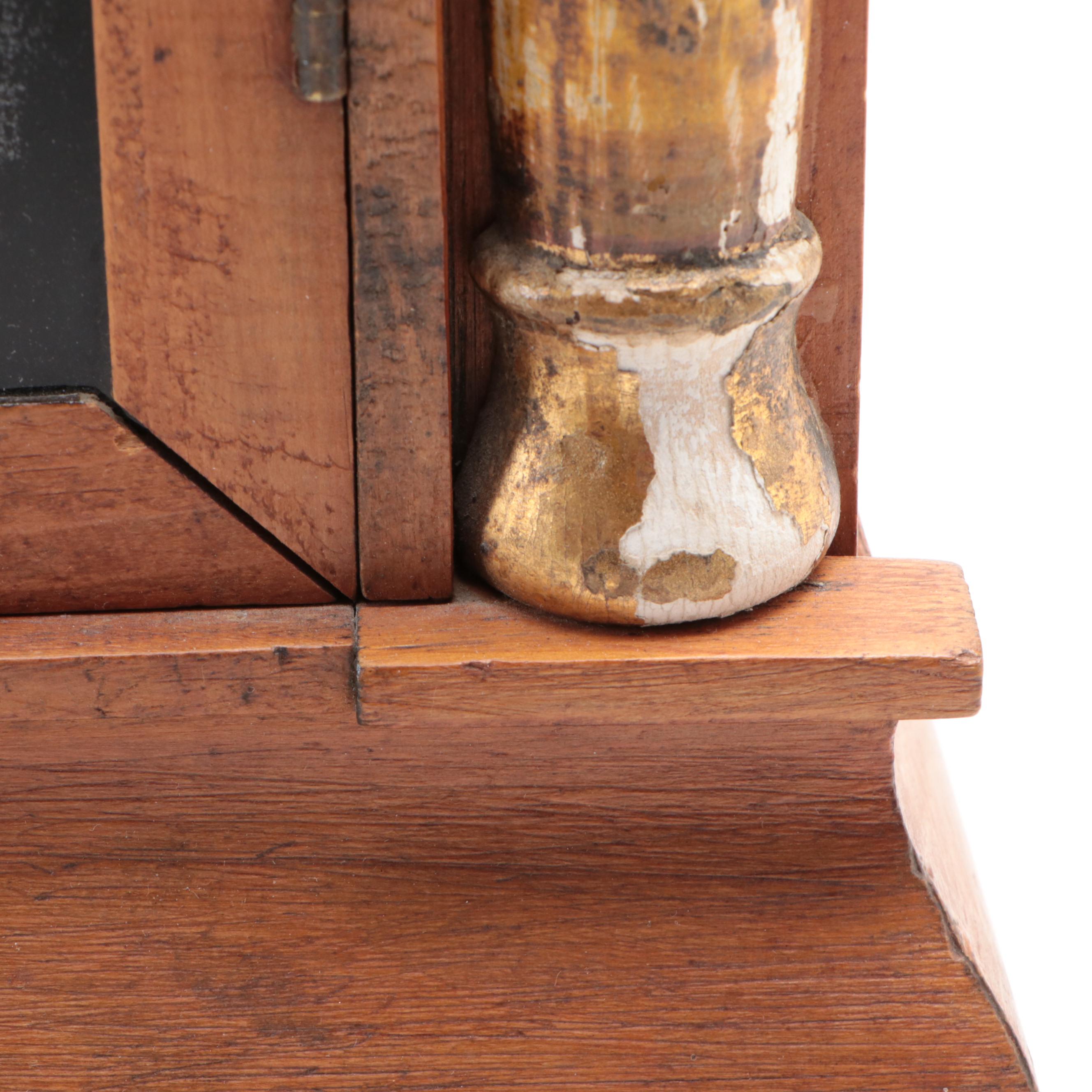 Seth Thomas Wooden Reverse Painted Pillar Clock, Mid-19th Century ...