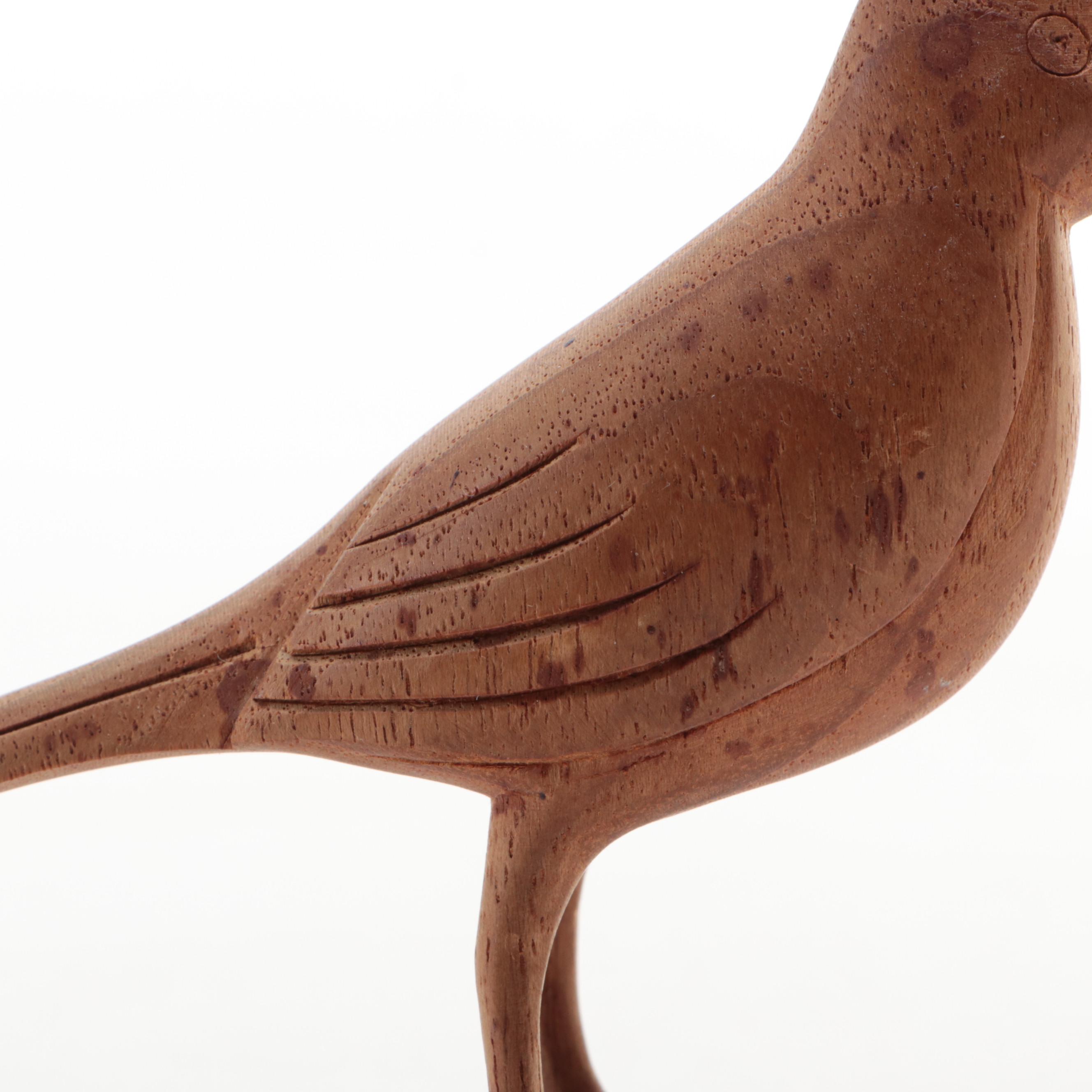Hand-Carved Wooden Bird Figurines, Late 20th Century | Everything But ...