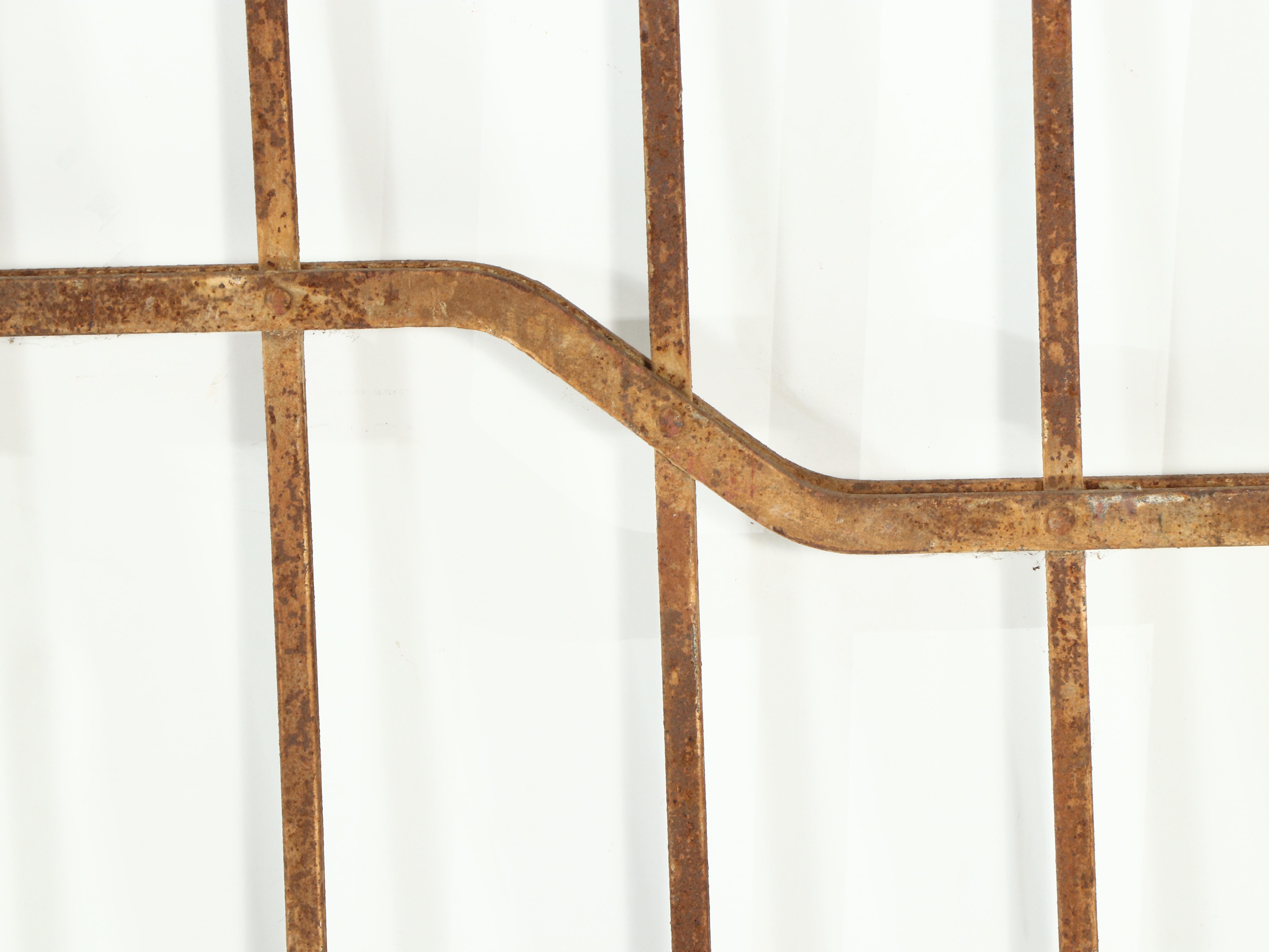 Art Nouveau Hand-Forged Wrought Iron Window Grate with Other Grate | EBTH