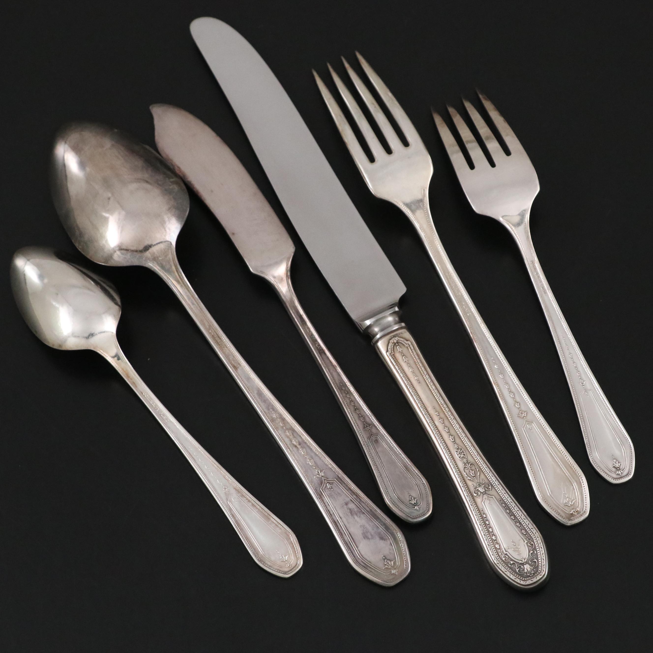 Oneida "Hampton Court" Silver Plate Flatware, 20th C. | Everything But ...
