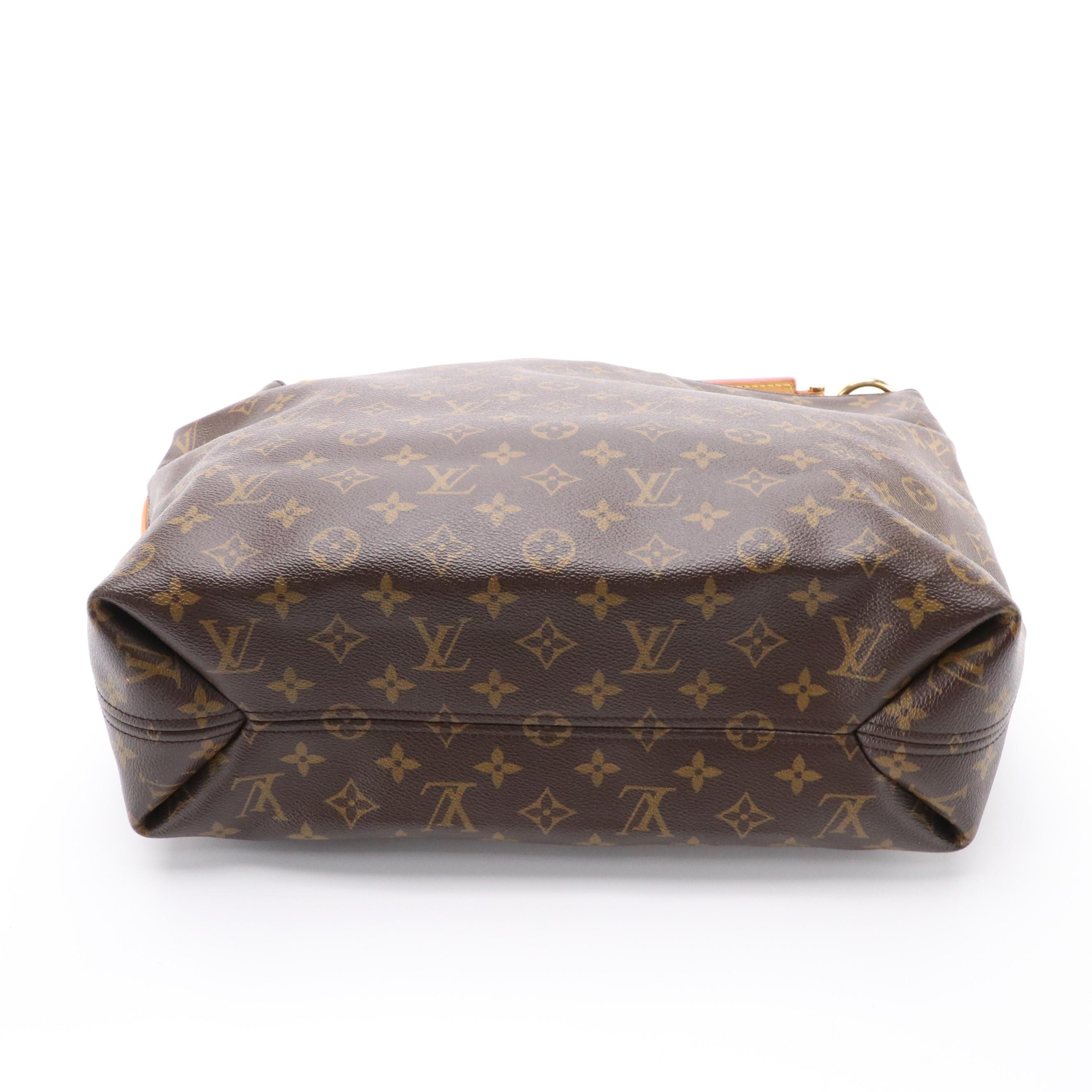 Louis Vuitton Sully PM Shoulder Bag in Monogram Canvas with Vachetta ...