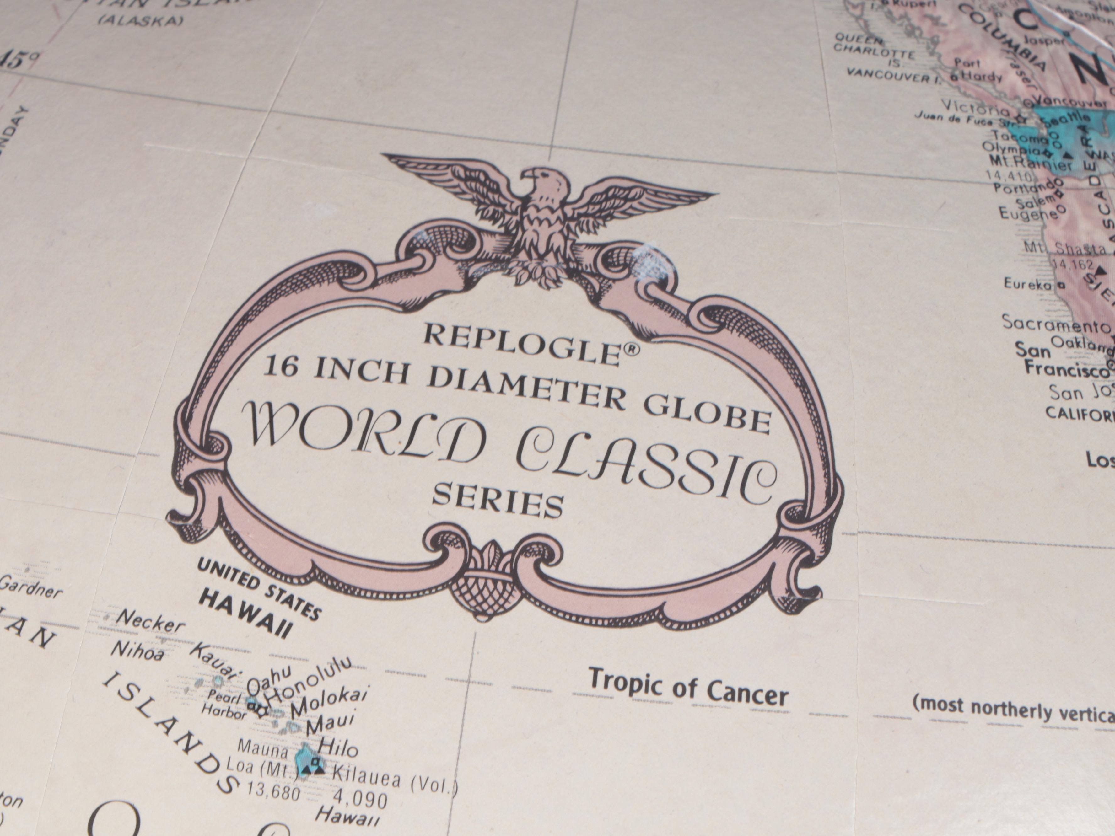 Replogle 16 Standing World Globe Everything But The House