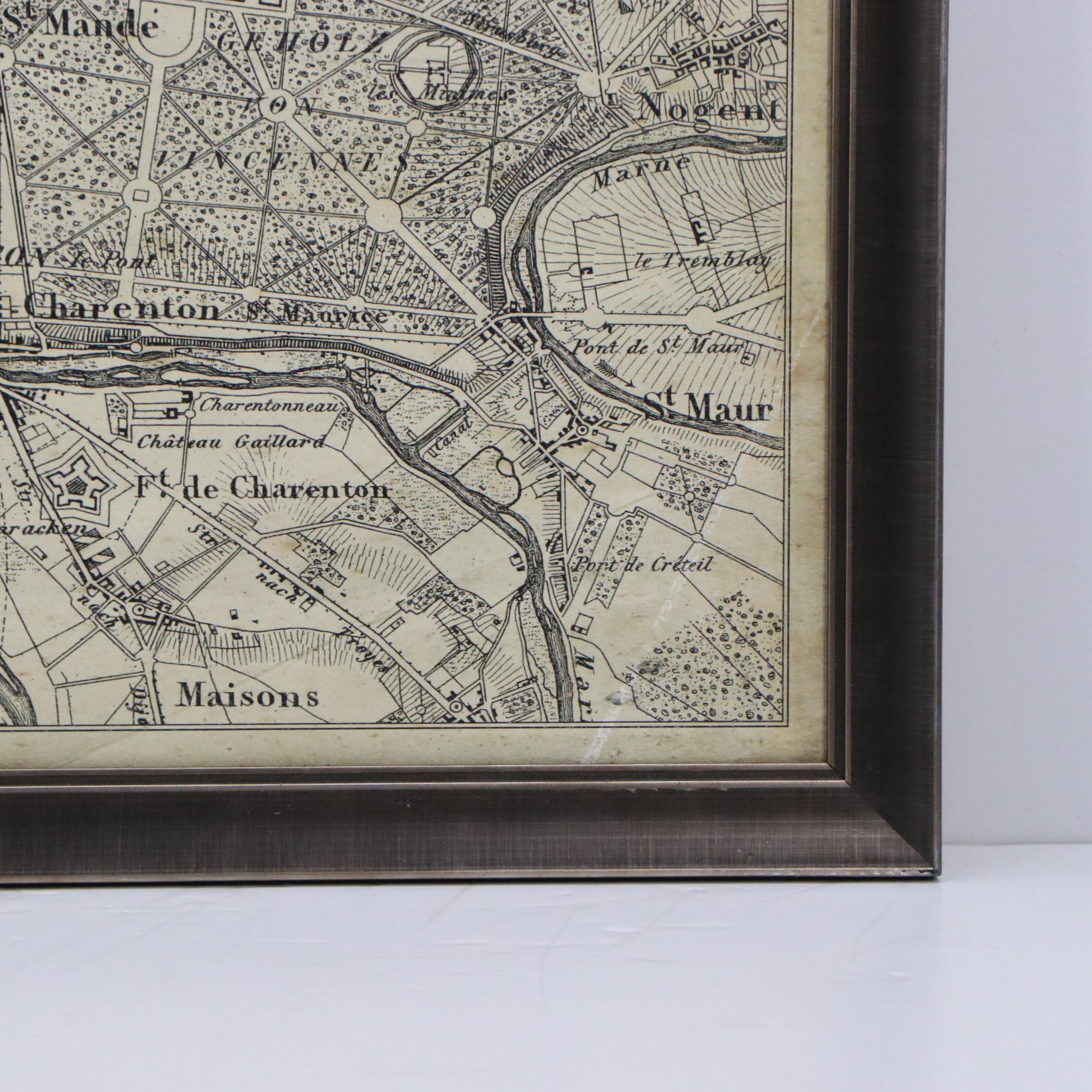 Large-Scale Giclée Map of Paris, 21st Century | EBTH