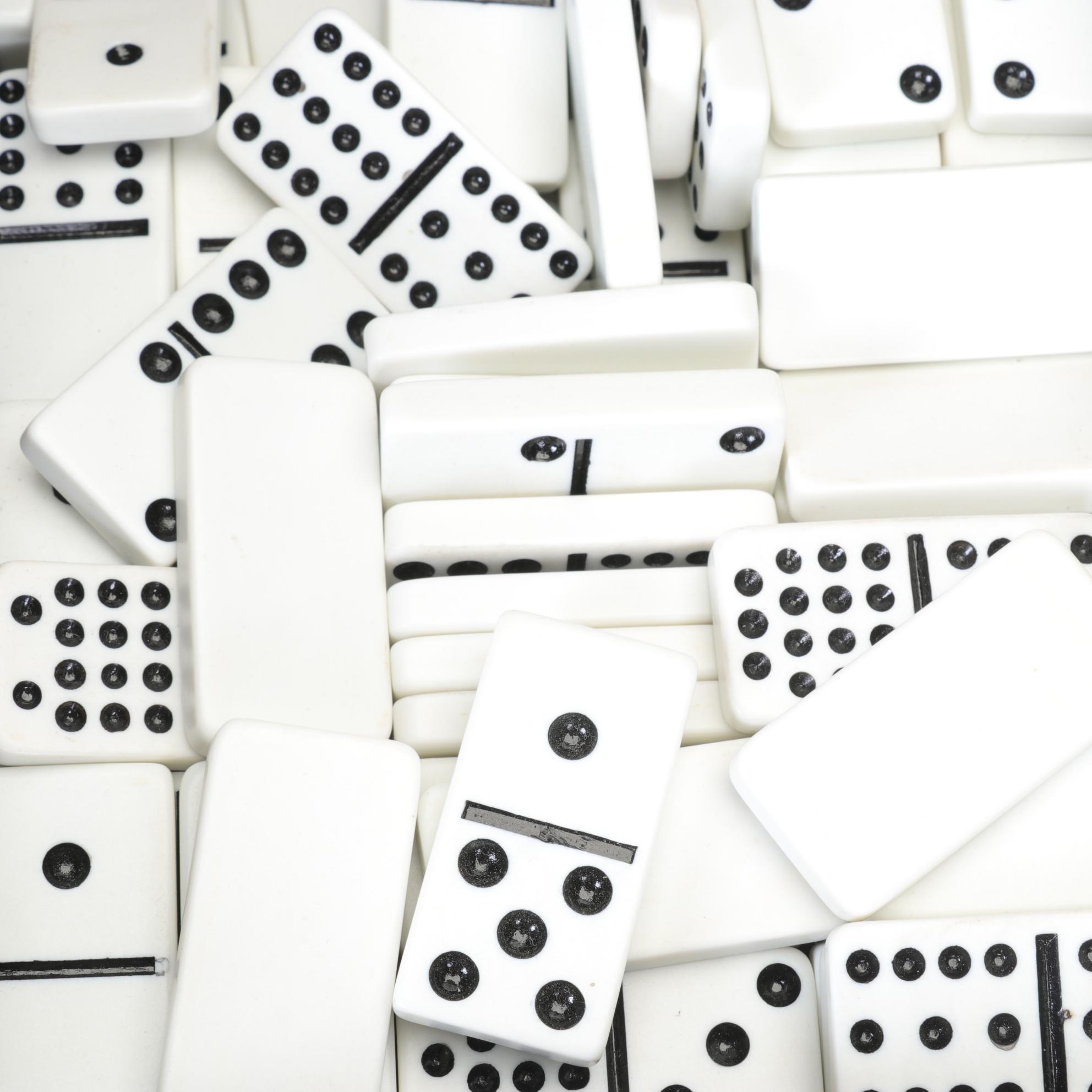 Domino Set from Challenge Masters with Decorative Wooden Box ...