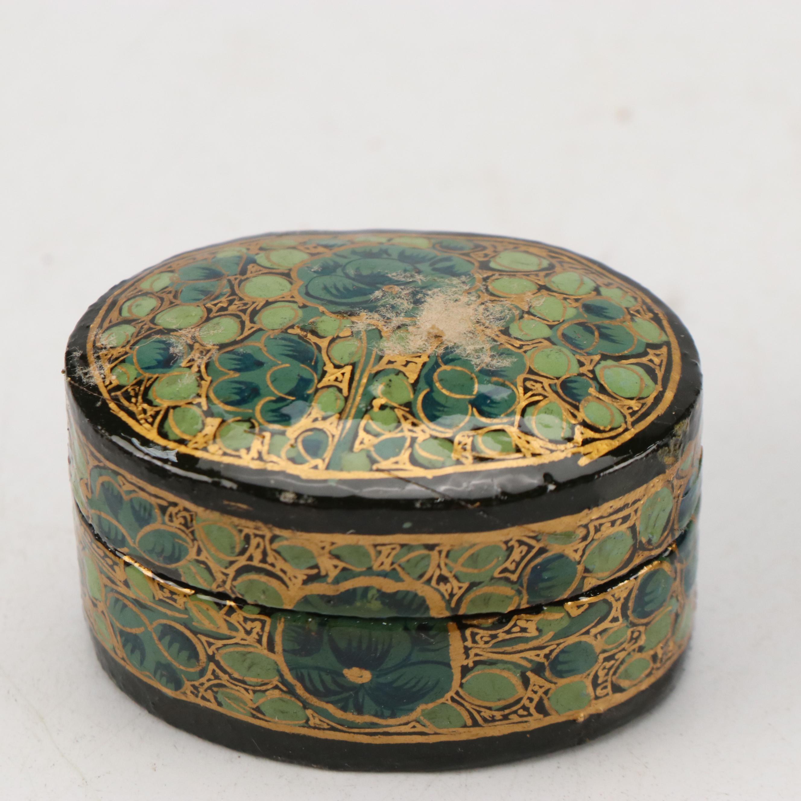 Indian Folk Art Hand-Painted Kashmiri Papier-Mâché Boxes | Everything ...