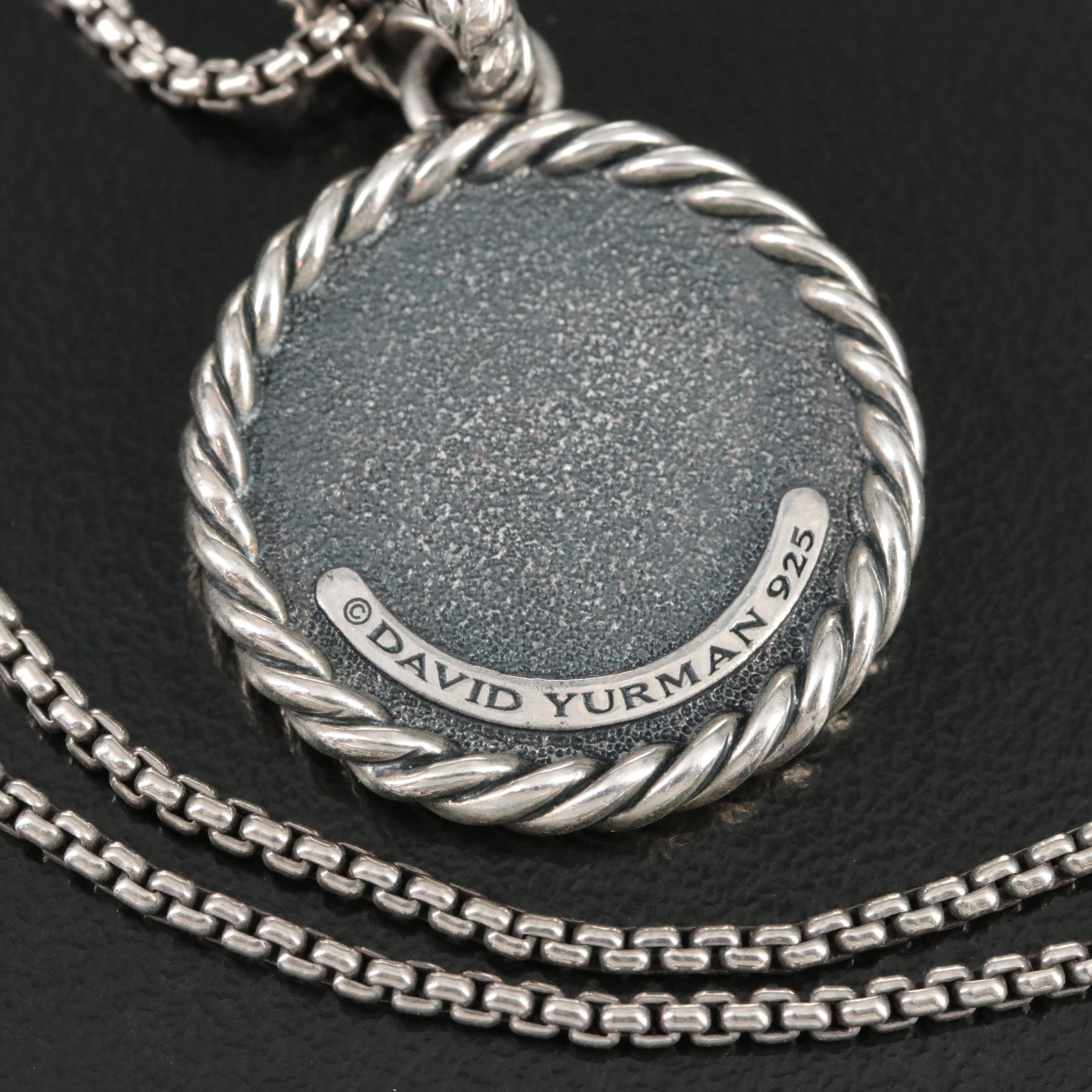 David Yurman Cable Collectibles Sterling Initial "S" Pendant Necklace ...