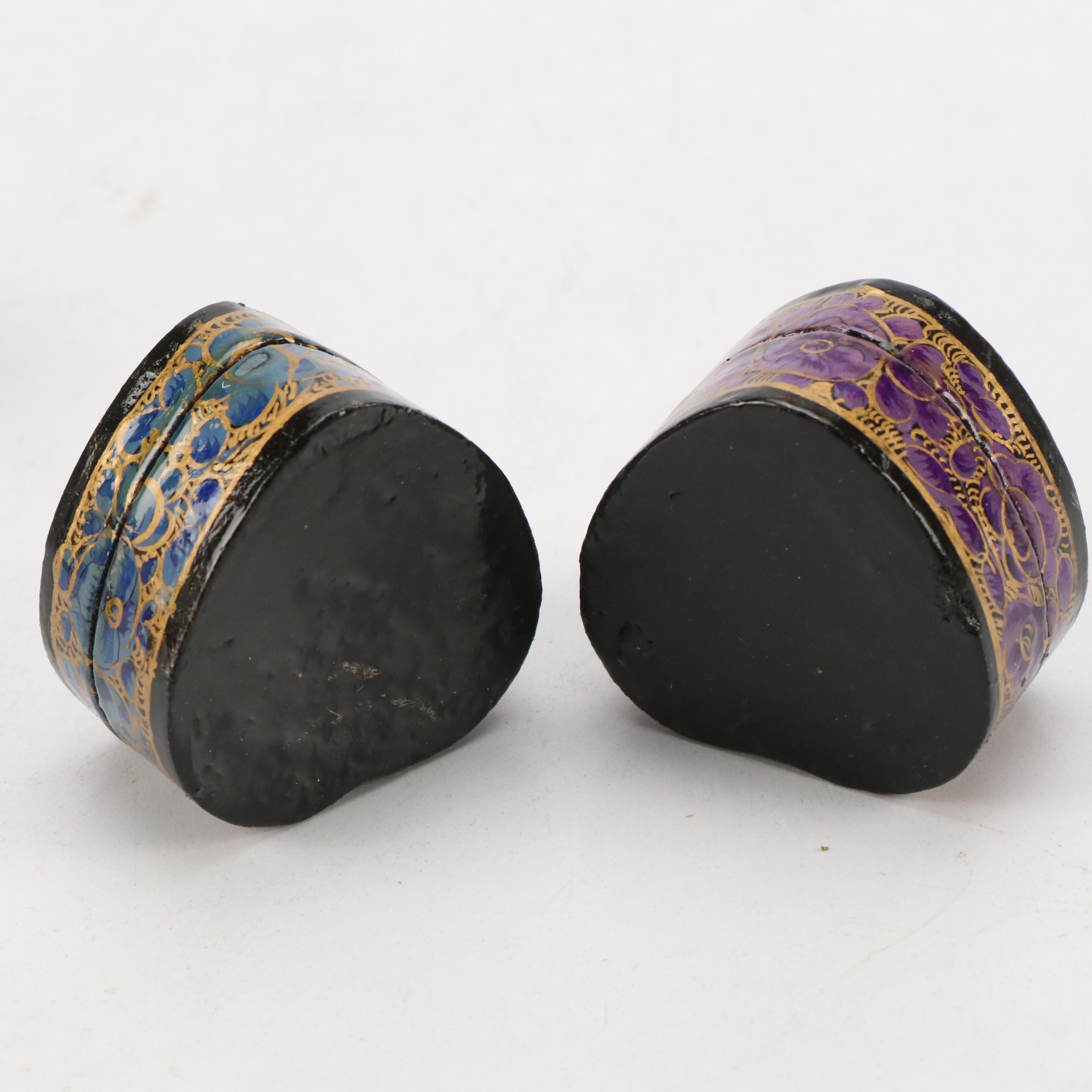 Indian Folk Art Hand-Painted Kashmiri Papier-Mâché Boxes | Everything ...