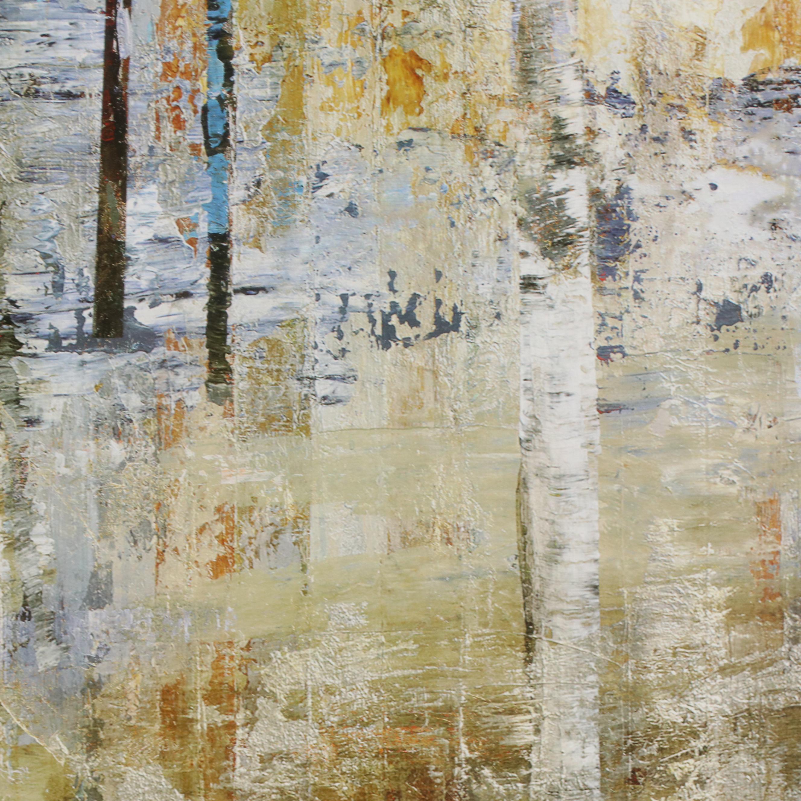 Offset Lithograph of Abstracted Landscape with Trees, 21st Century | EBTH