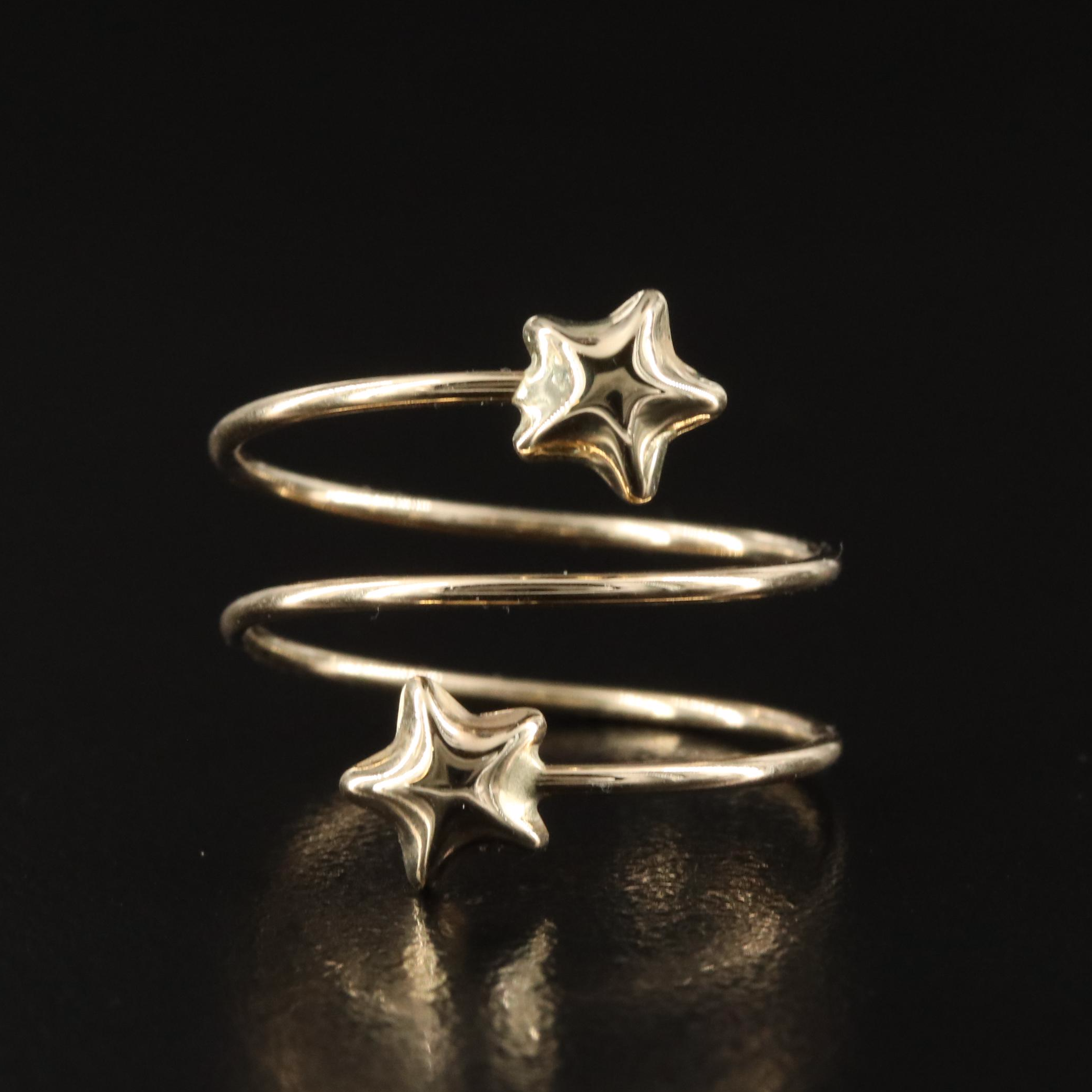 14K Star Wrap Ring | EBTH