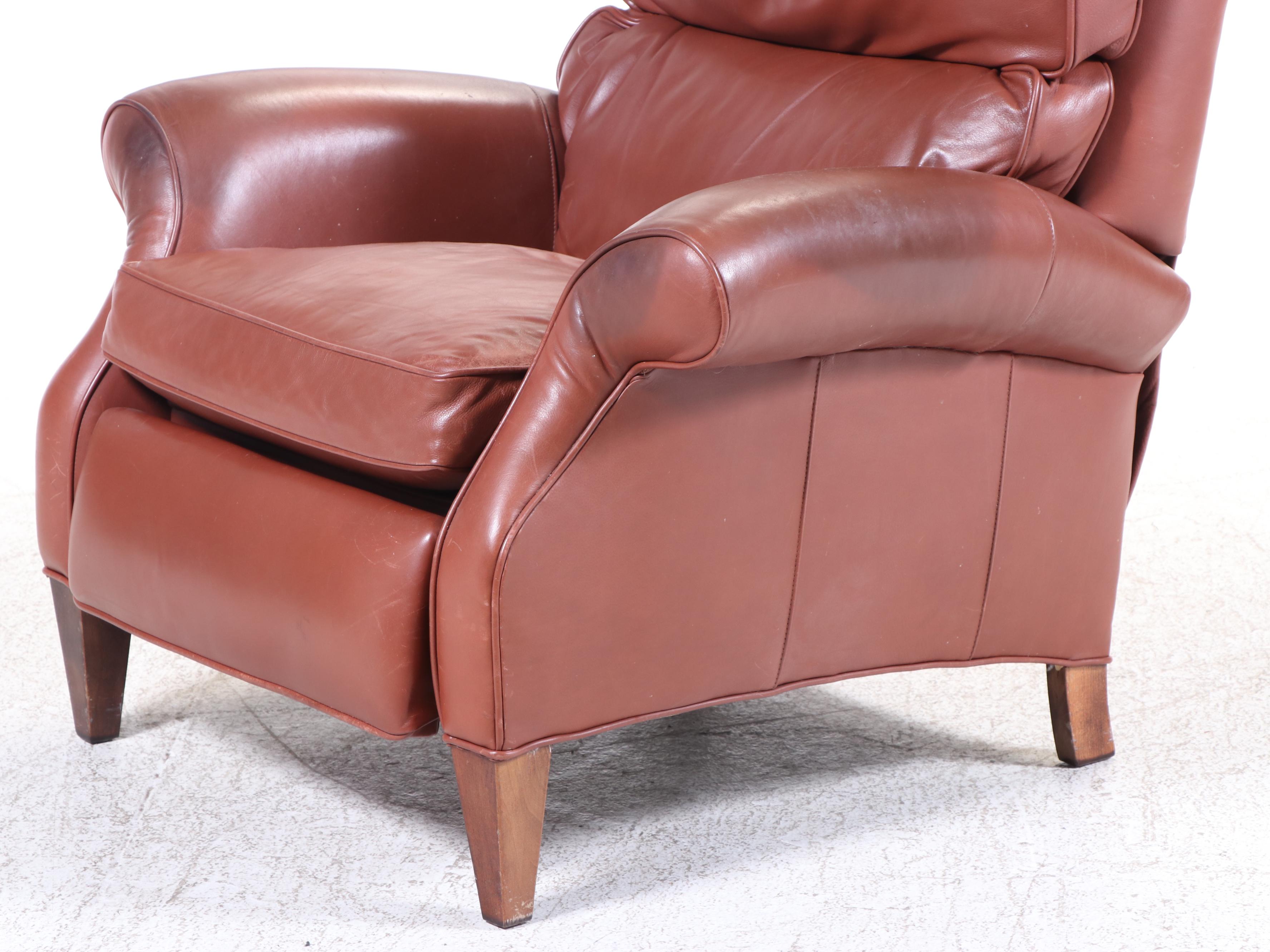Arhaus Furniture Leather Recliner | EBTH