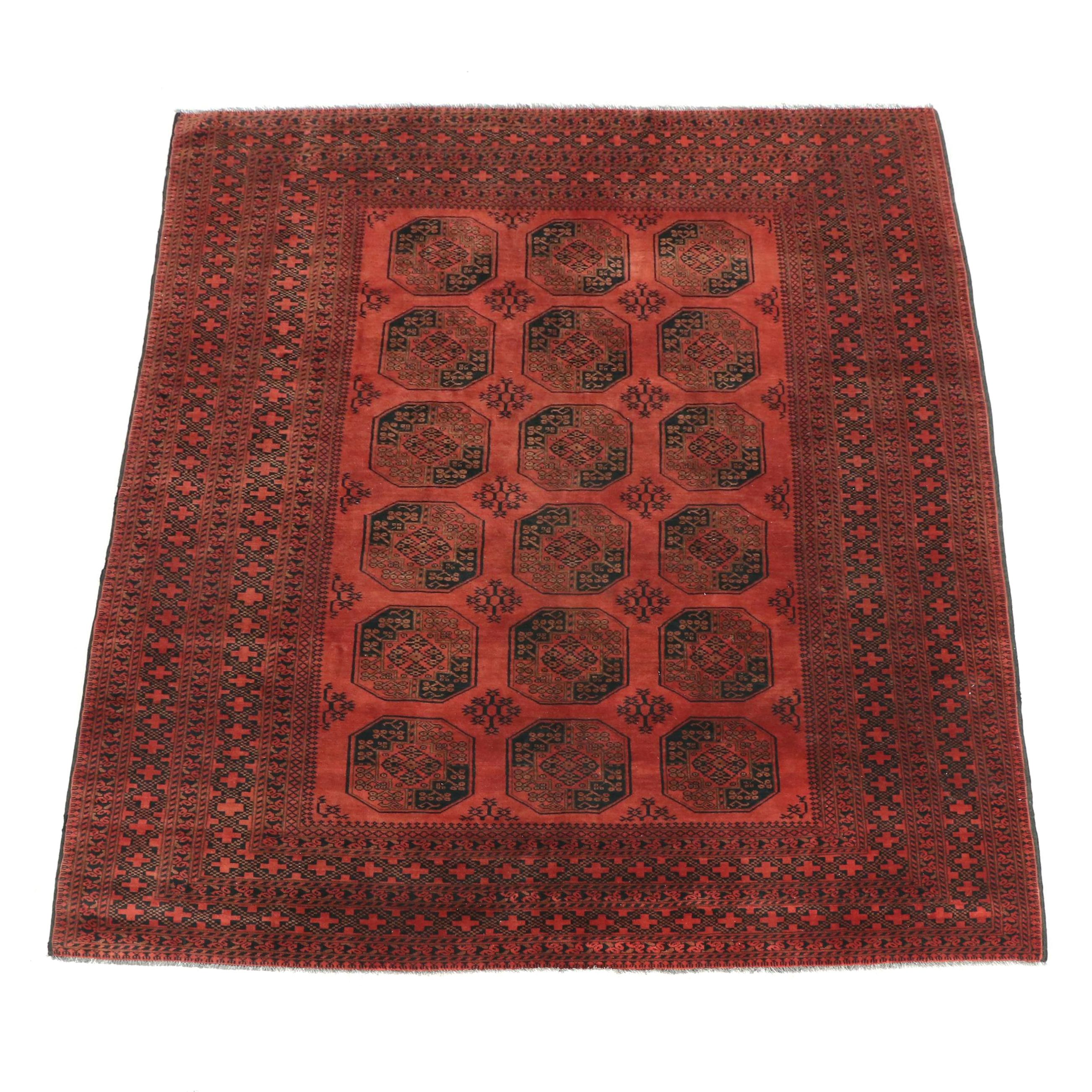 8'4 x 11'4 Hand-Knotted Pakistani Bokhara Area Rug | EBTH