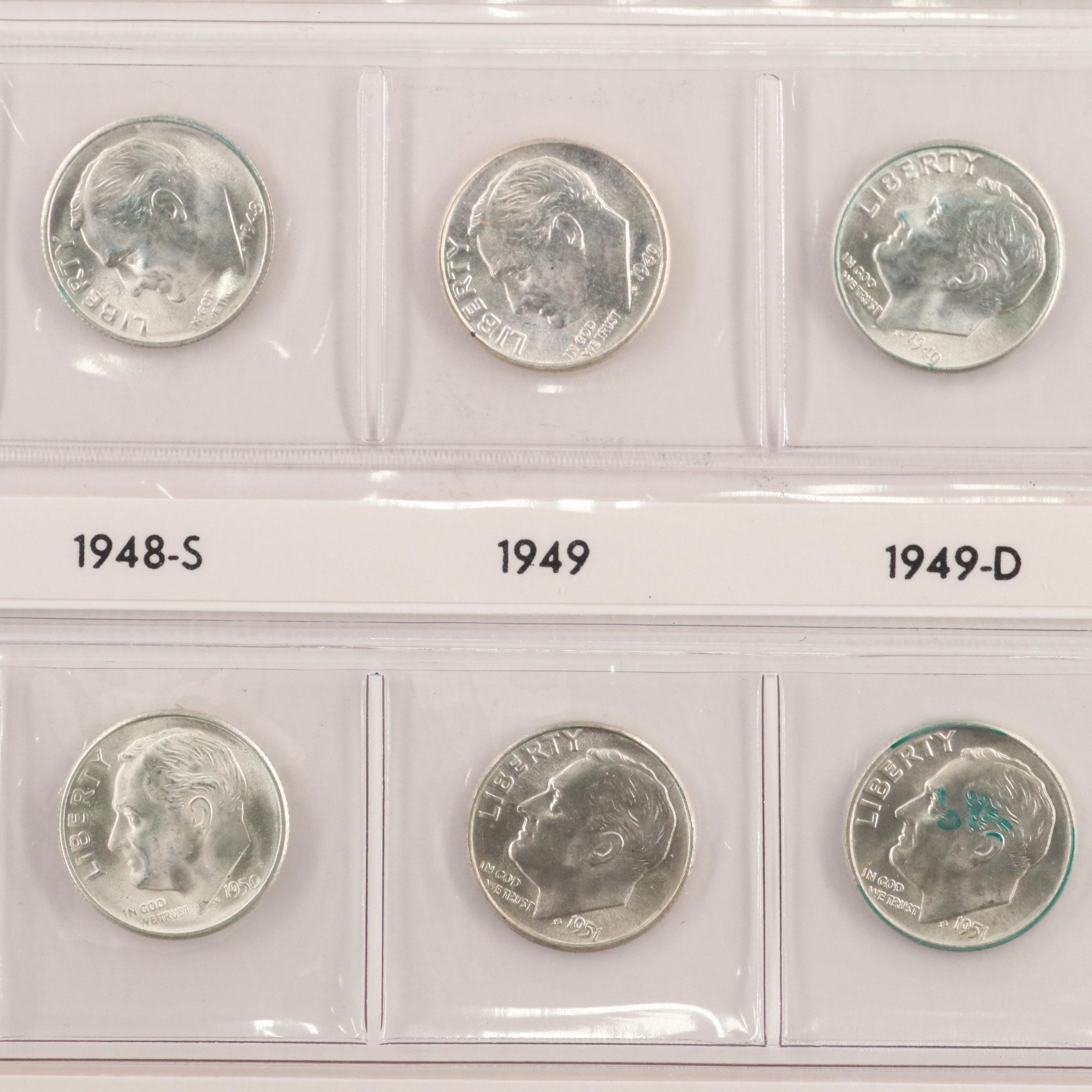 Complete Roosevelt Dime Collection 1946-1975 | Everything But The House