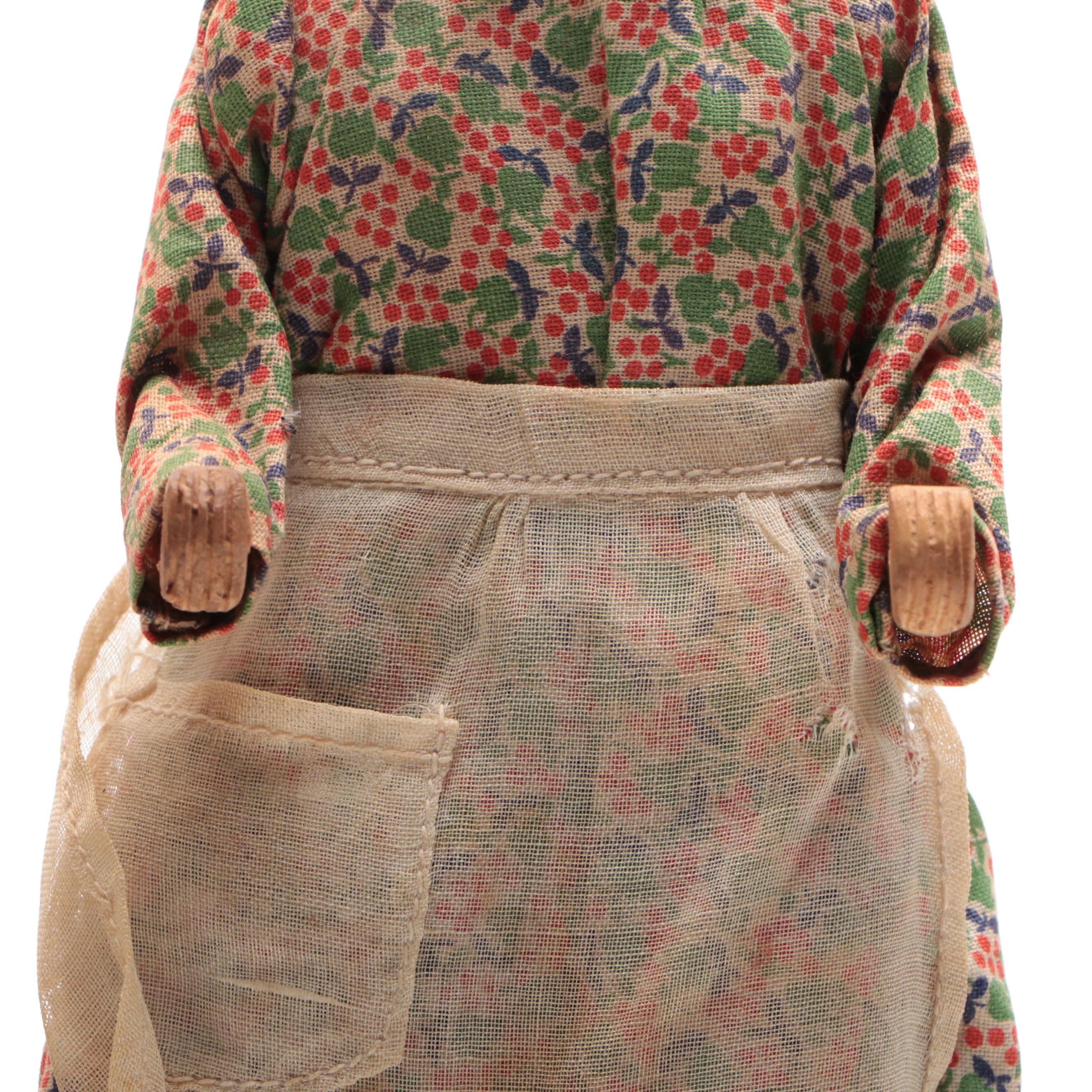 Dutch Style Handcrafted Wooden Peg Dolls | EBTH