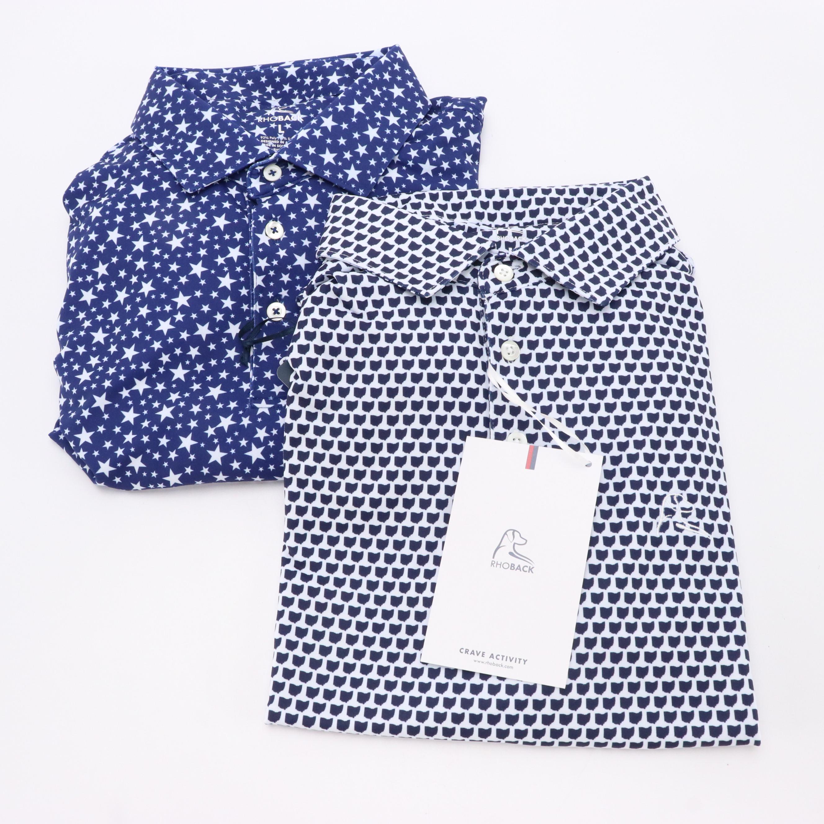 Men's Rhoback Short-Sleeve Performance Polos in "The Ohio" and "The ...