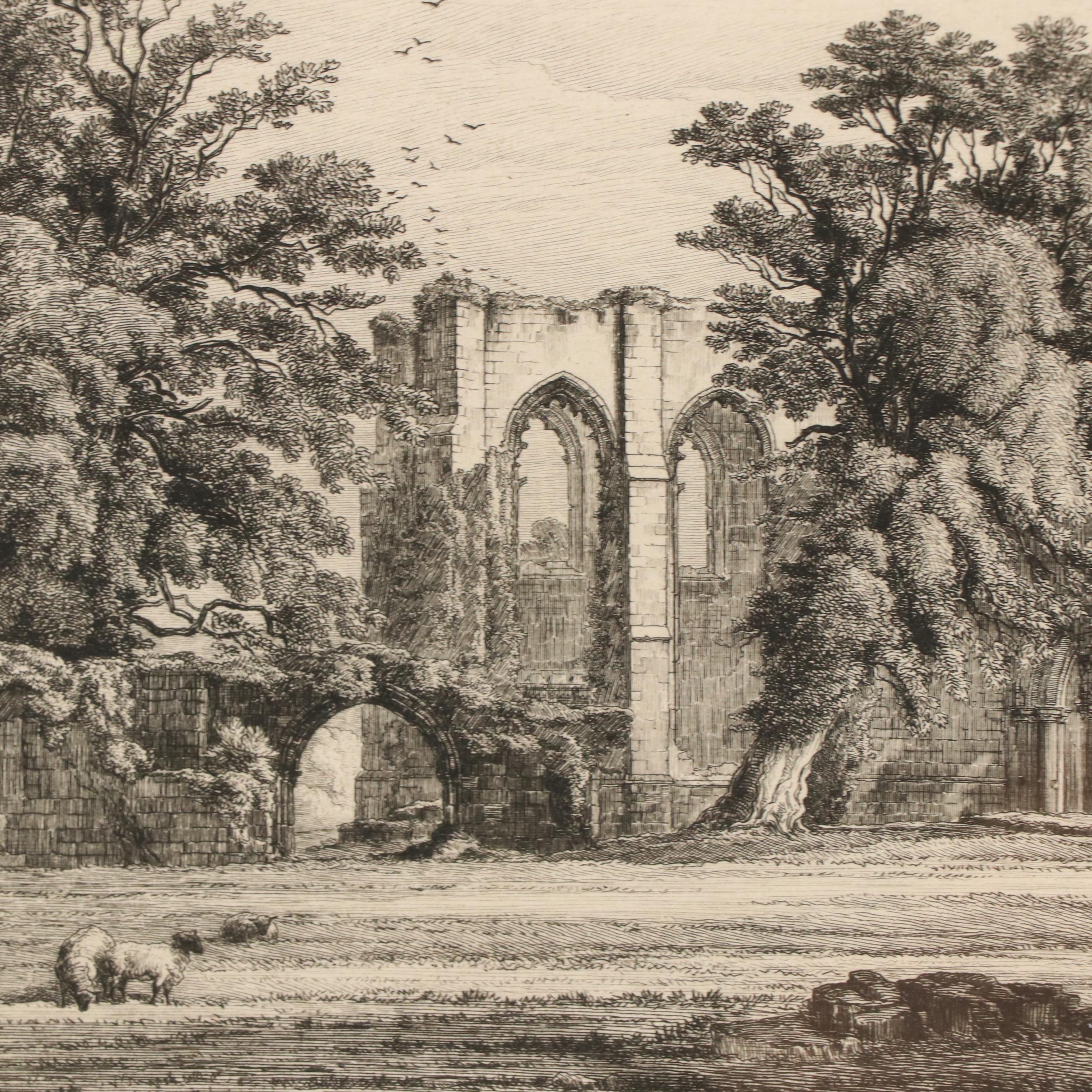 Robert Kent Thomas Etching "Furness Abbey" | EBTH