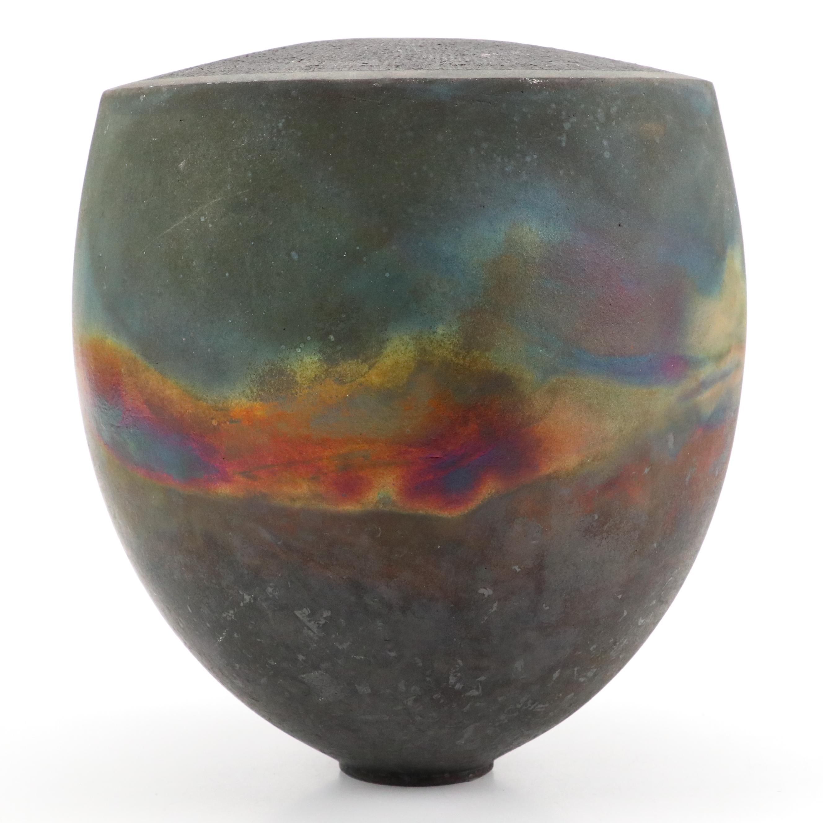 Handmade Signed Raku Art Pottery Vase | EBTH