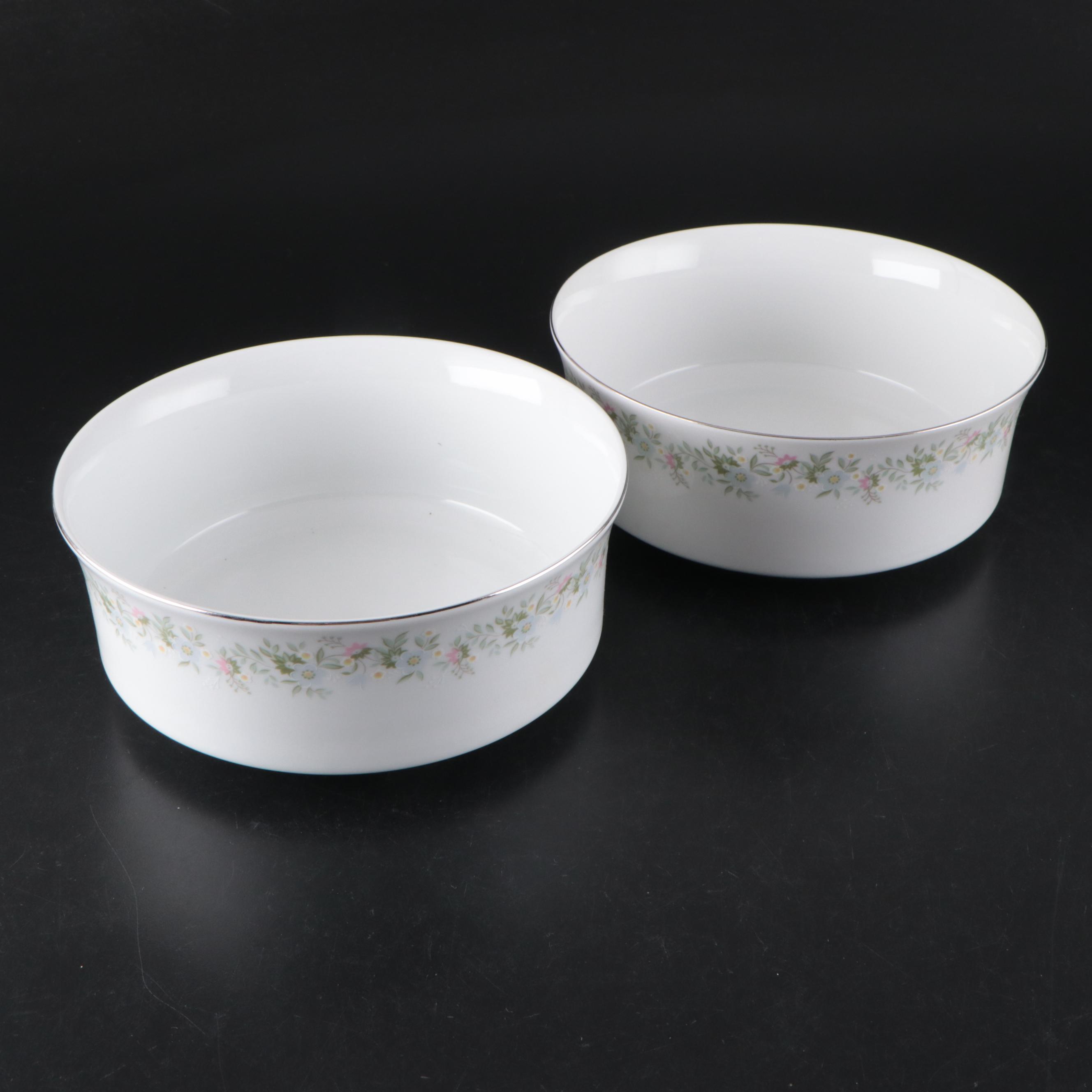 Johann Haviland "Forever Spring" Porcelain Dinnerware with Platinum Rim ...
