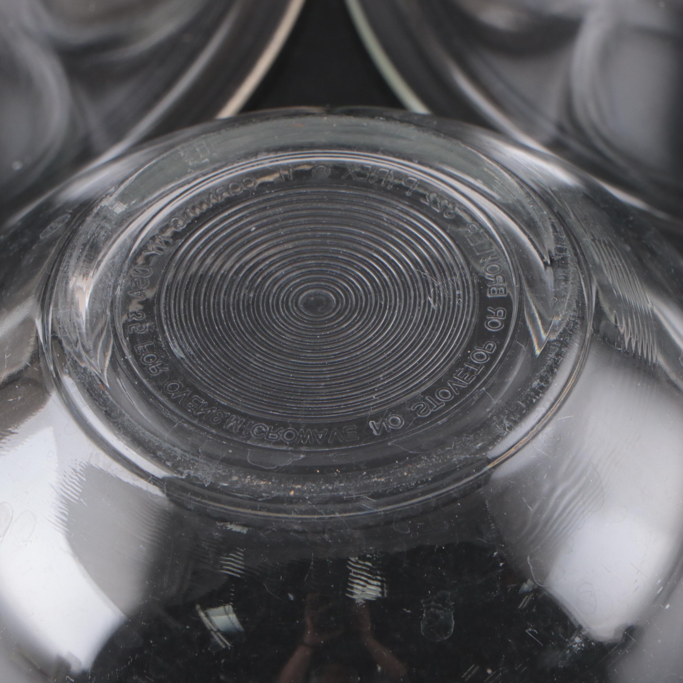 Pyrex "Butterprint Turquoise" Glass Refrigerator Jars with Other ...