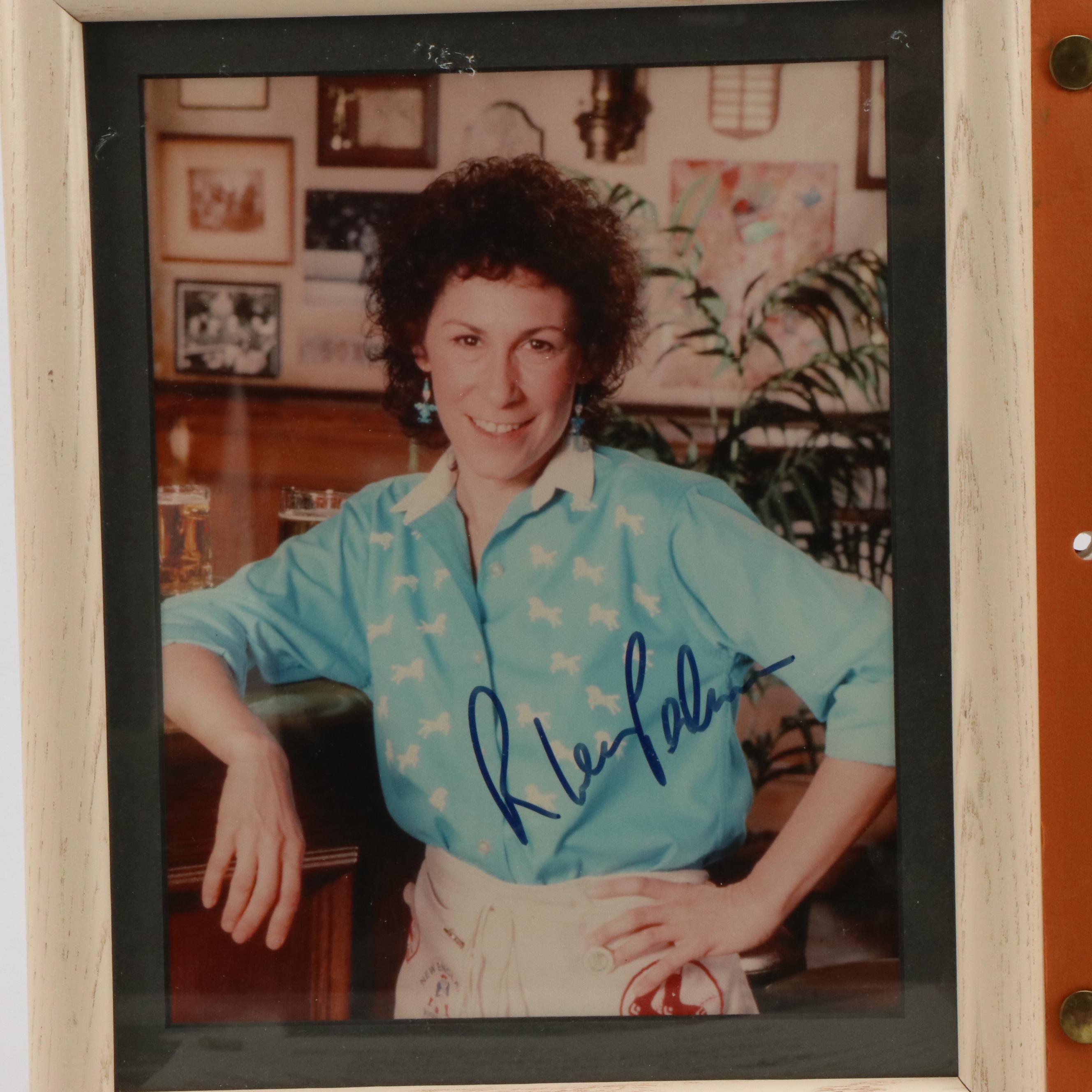 Rhea Pearlman Signed "Cheers" Print with Gordon Jump Signed Index Card ...